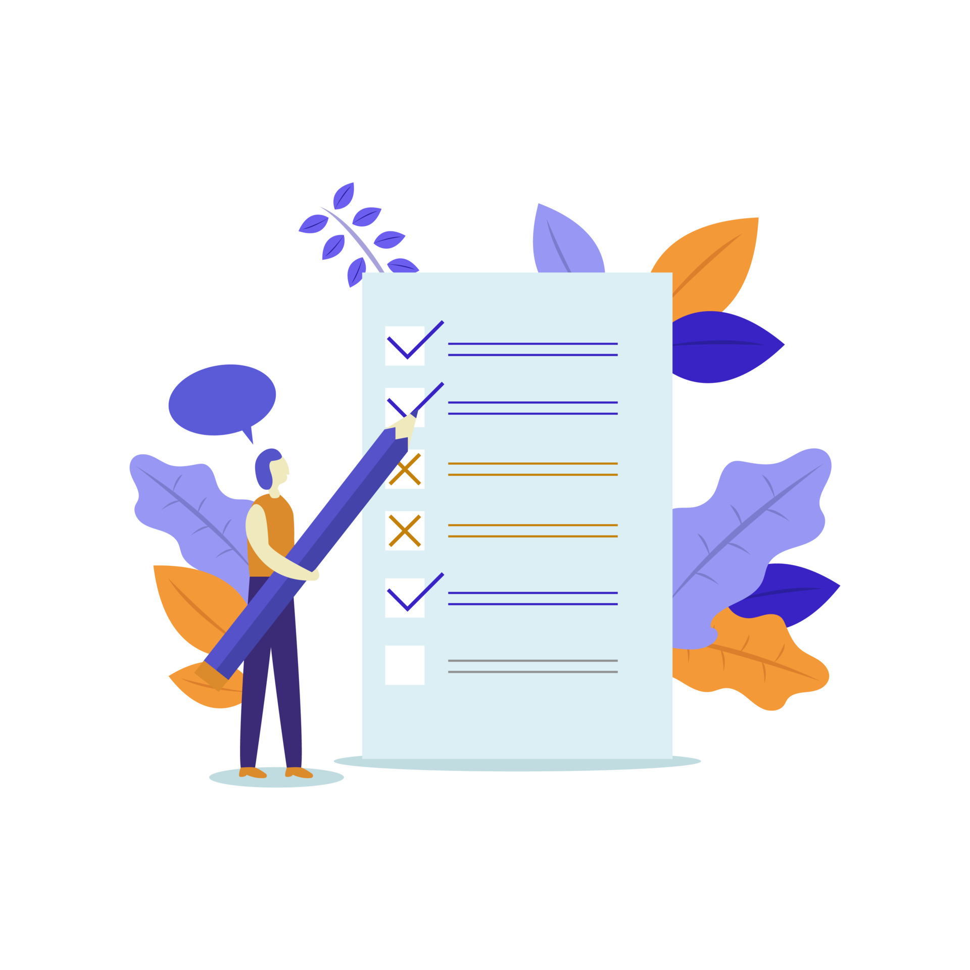 Check list on white background 3545121 Vector Art at Vecteezy