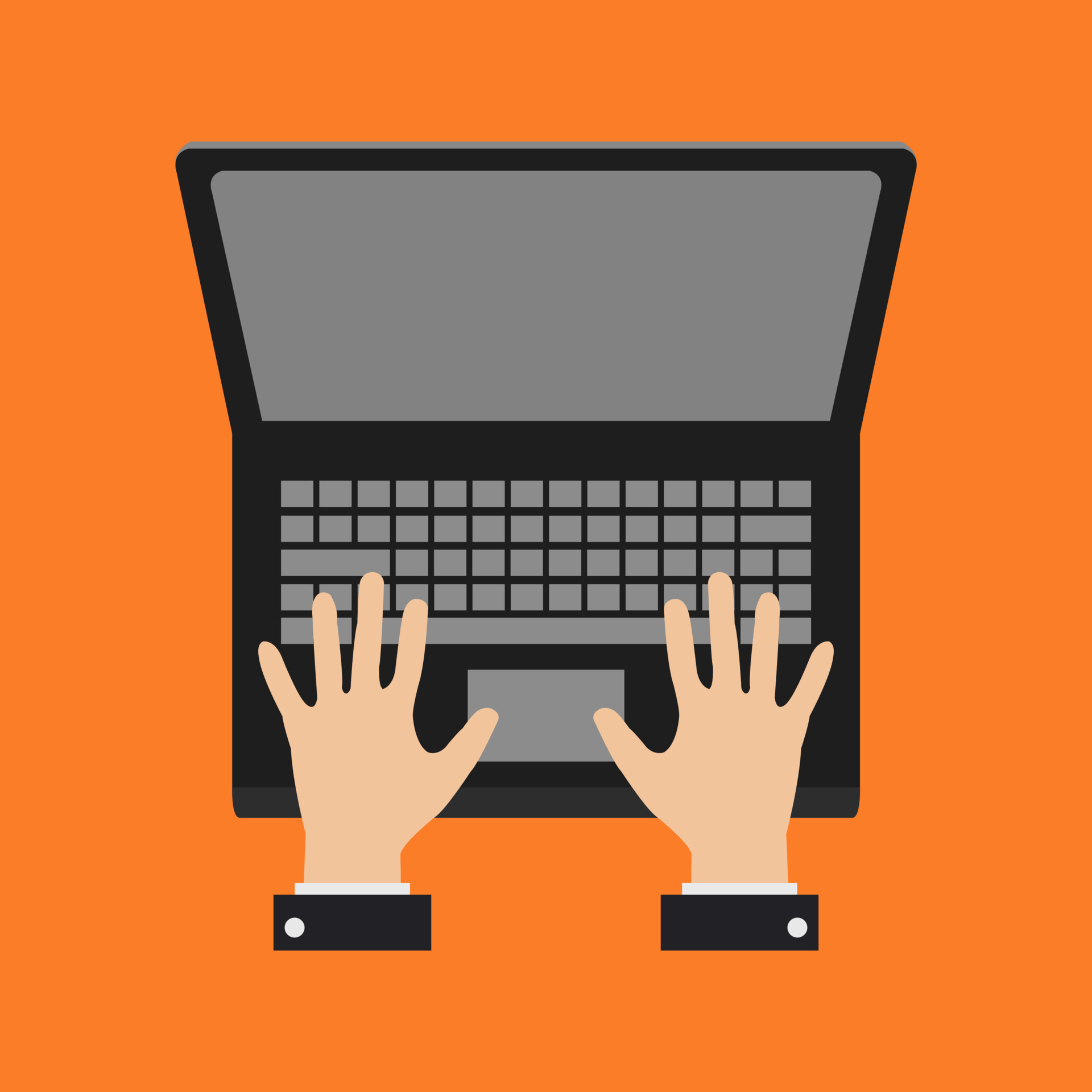 Write to computer on background 3545195 Vector Art at Vecteezy