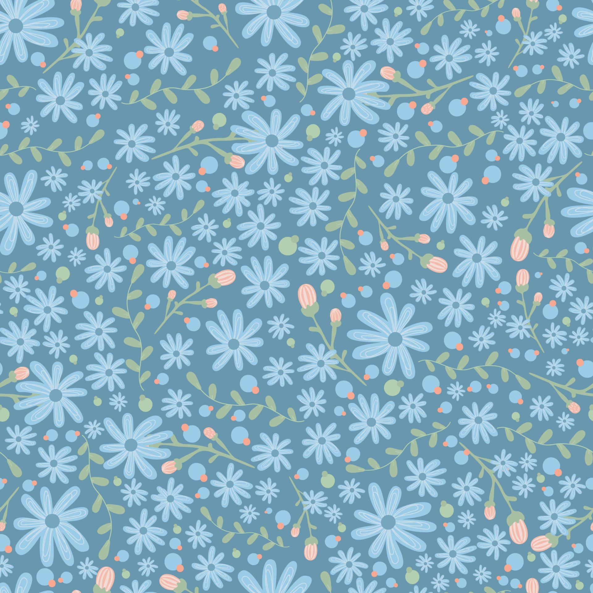 Floral pattern. Pretty flowers on white background. Printing with small ...