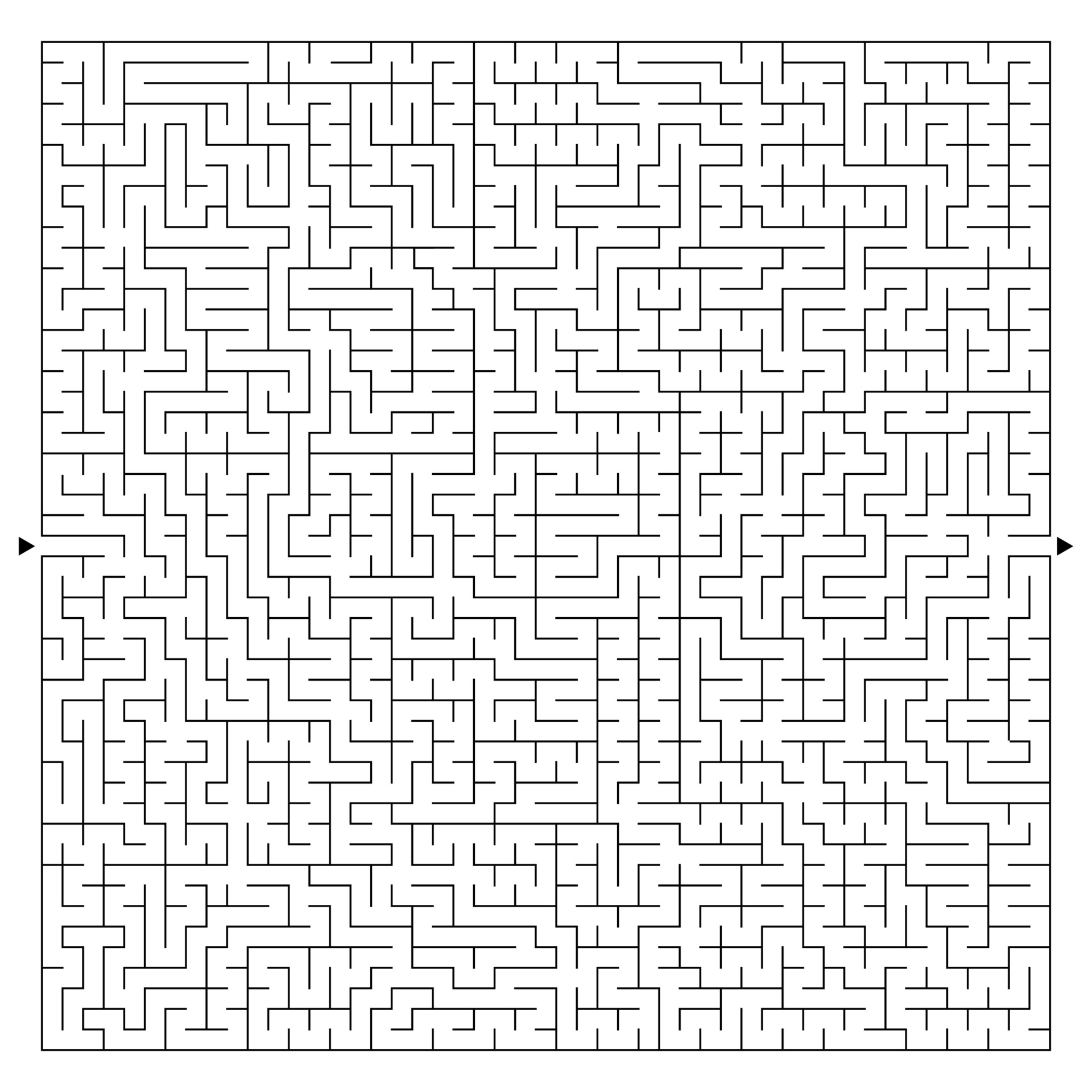 Abstract complex square maze with entrance and exit. An interesting ...
