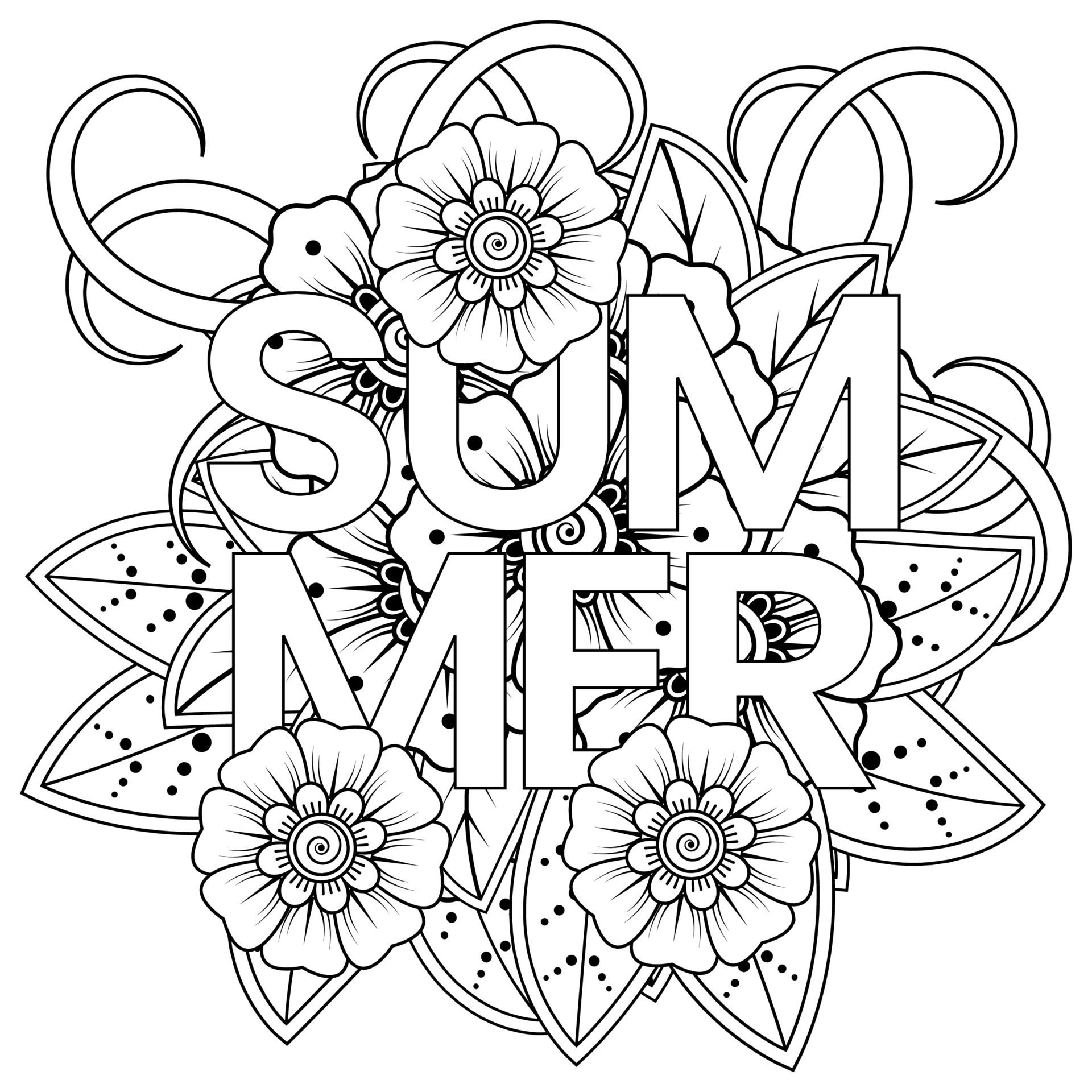 Hello Summer Banner Template With Mehndi Flower 3548860 Vector Art At hello-summer-banner-template-with-mehndi-flower-3548860-vector-art-at