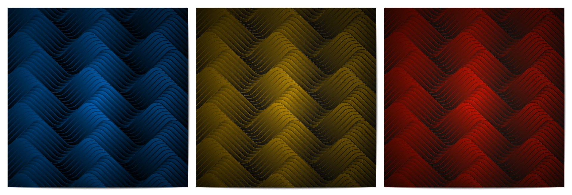 Geometric background with waves pattern dark background 3551480 Vector ...