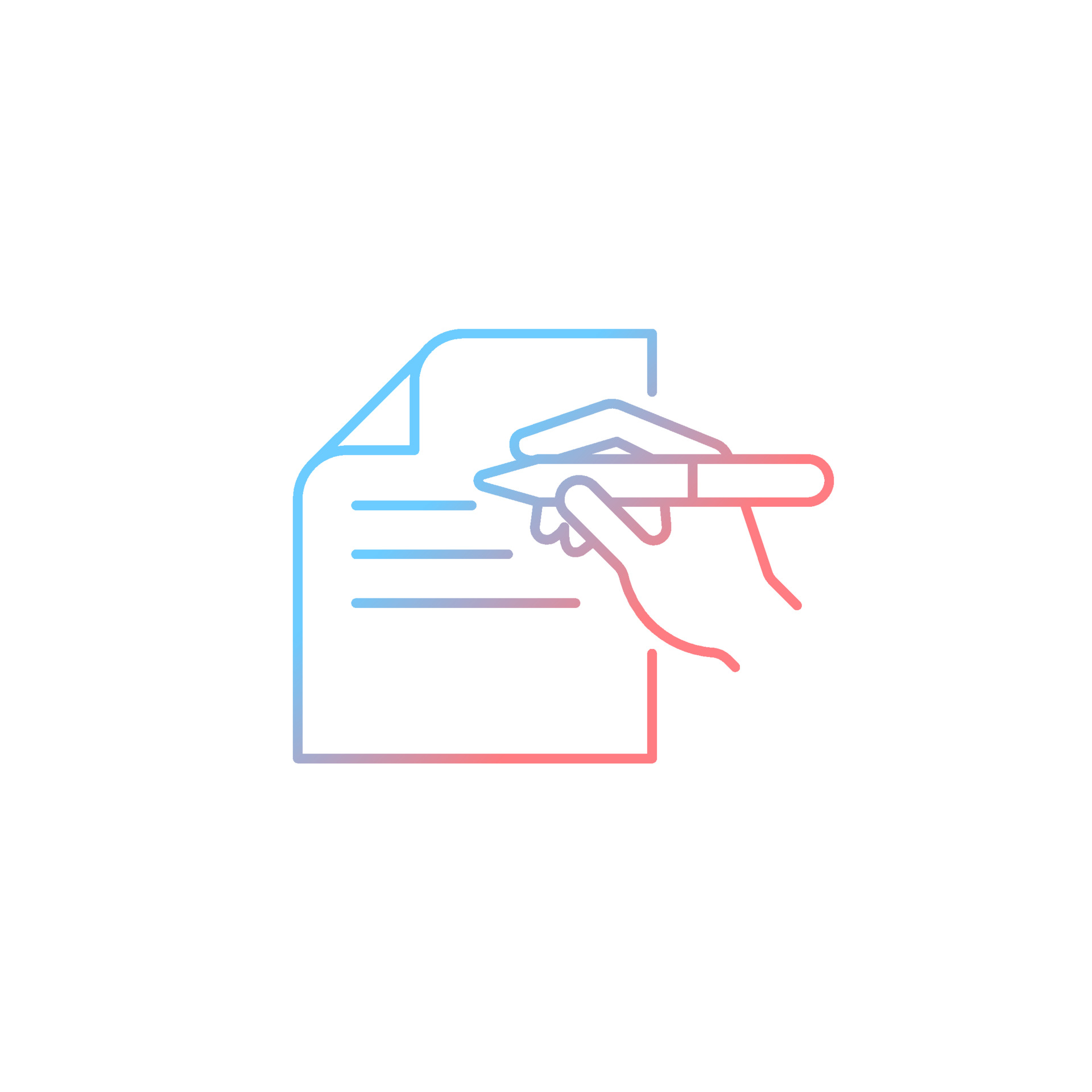 Written Communication Gradient Linear Vector Icon 3562401 Vector Art At Vecteezy