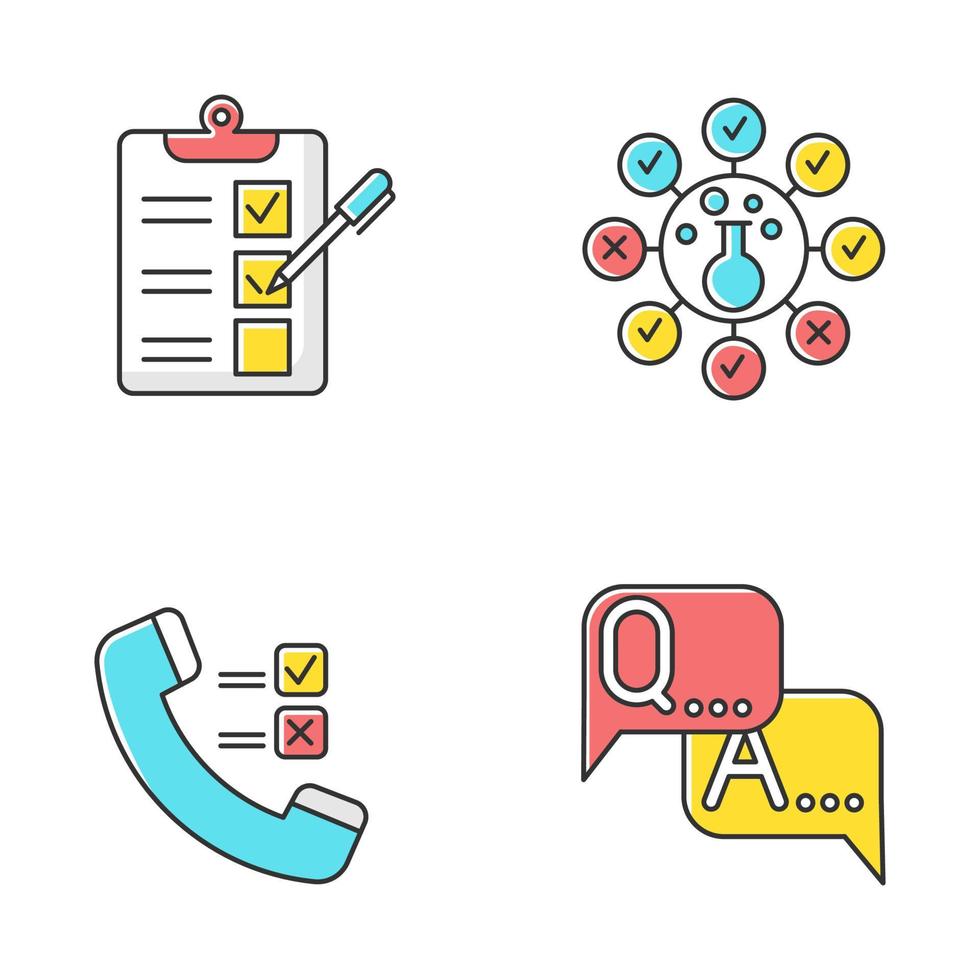 Survey methods color icons set 3562433 Vector Art at Vecteezy Survey methods color icons set 3562433 Vector Art at Vecteezy