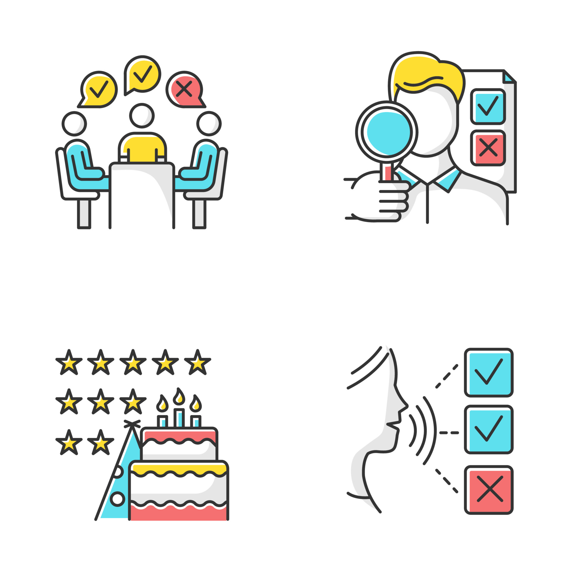 Survey methods color icons set 3562502 Vector Art at Vecteezy Survey methods color icons set 3562502 Vector Art at Vecteezy