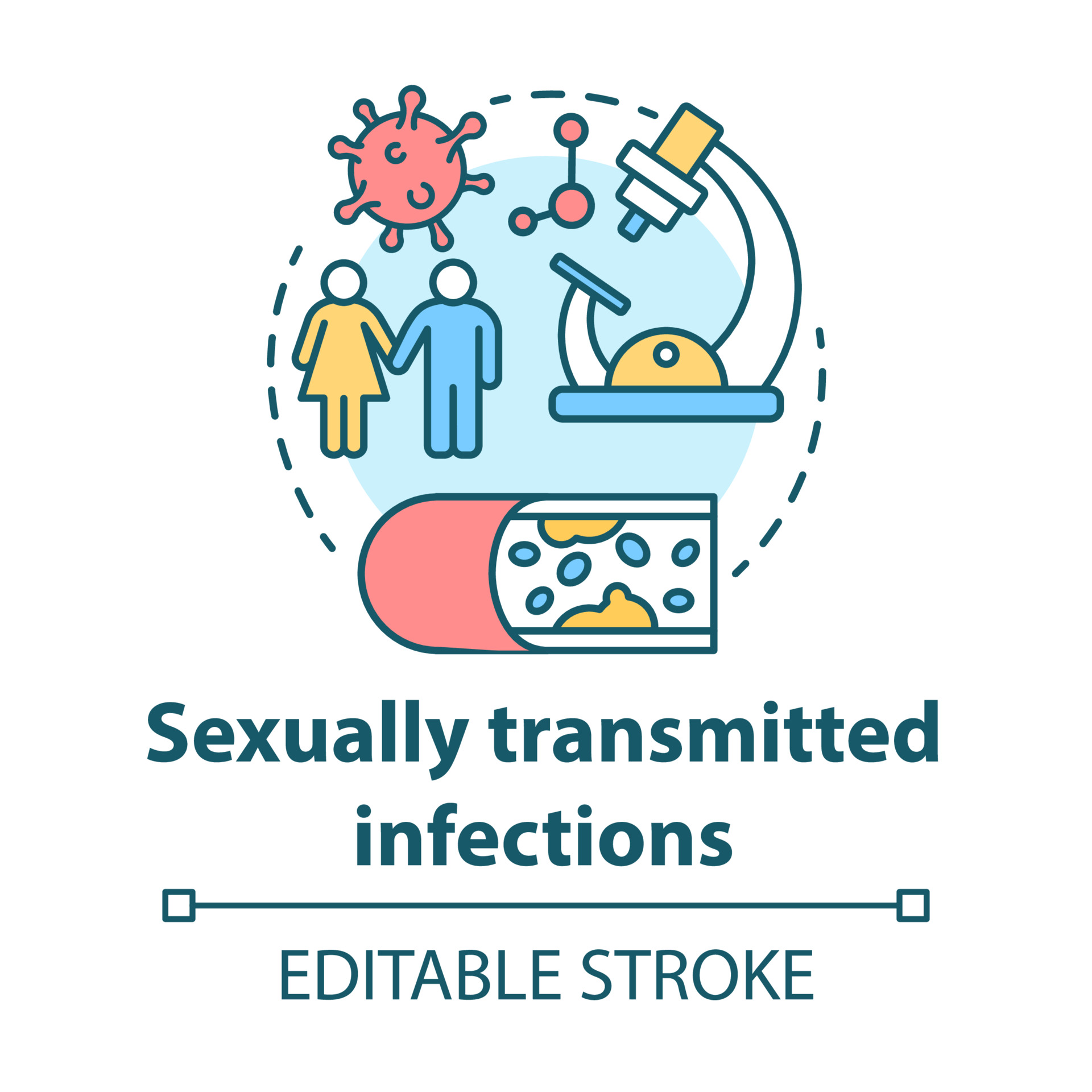 Sexually Transmitted Infections Concept Icon 3562596 Vector Art At Vecteezy