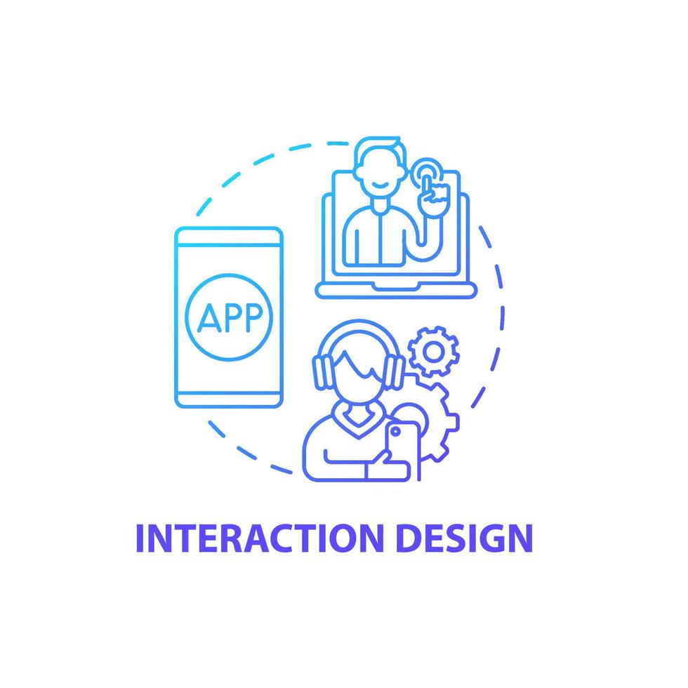Interaction Design Concept Icon 3562981 Vector Art At Vecteezy