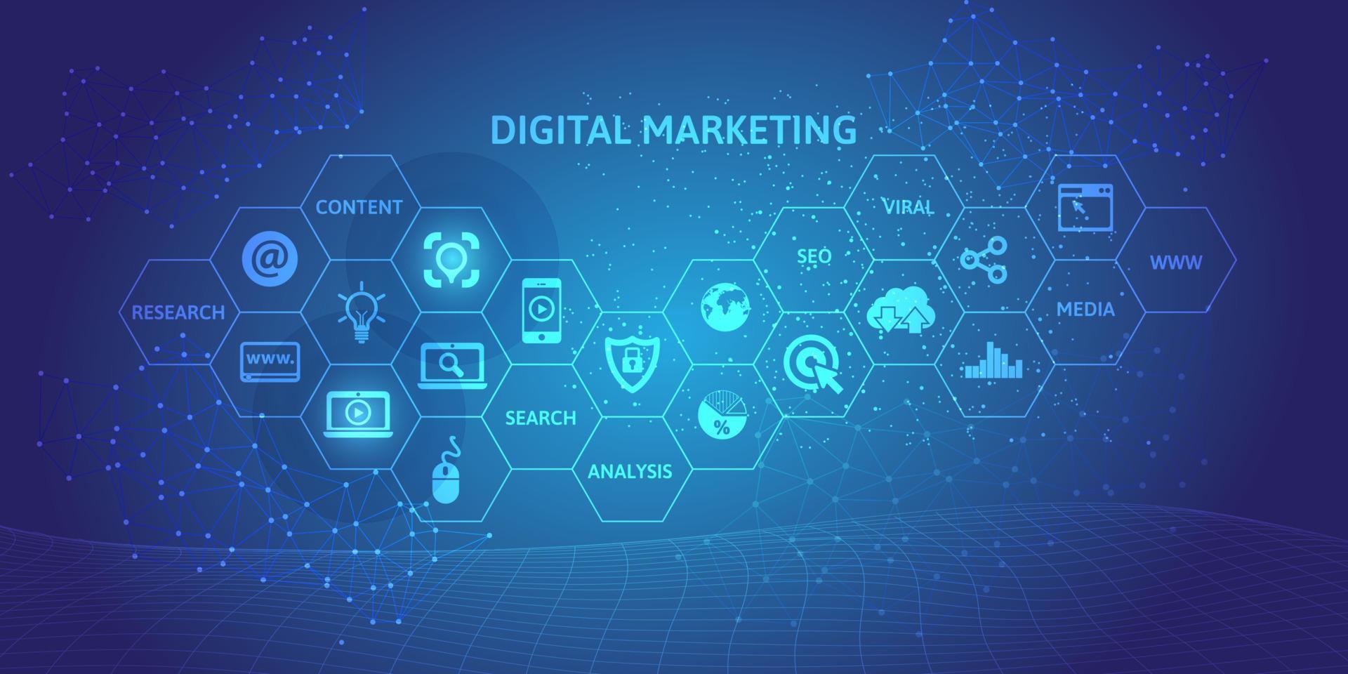 Digital Marketing Abstract technology background 3565496 Vector Art at ... Digital Marketing Abstract technology background 3565496 Vector Art at ...
