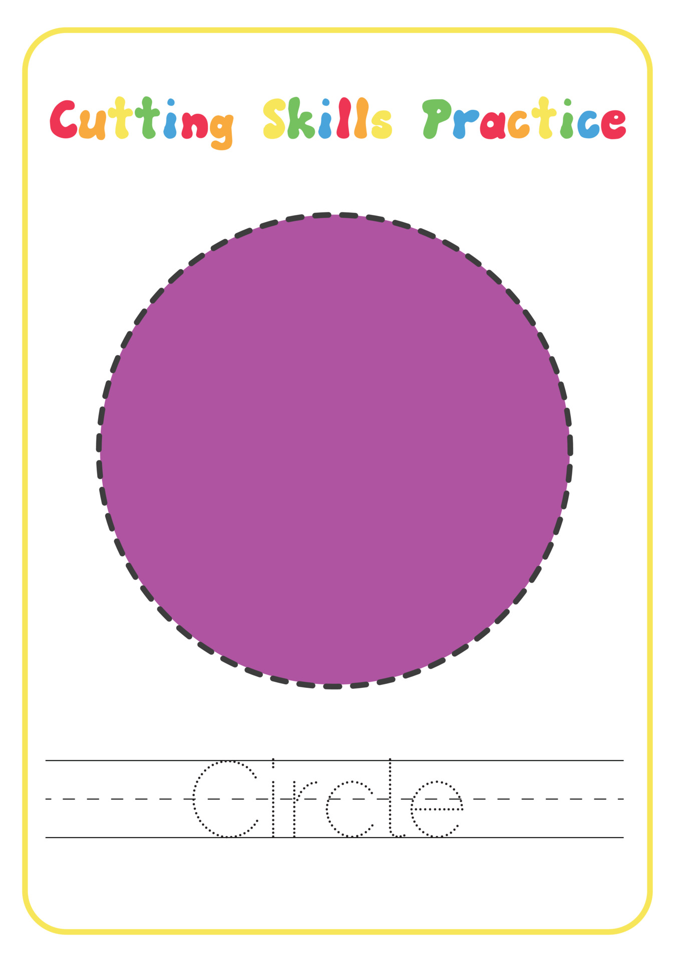 Printable Shapes Cutting Skills Preschool Activity 3567529 Vector Art printable-shapes-cutting-skills-preschool-activity-3567529-vector-art