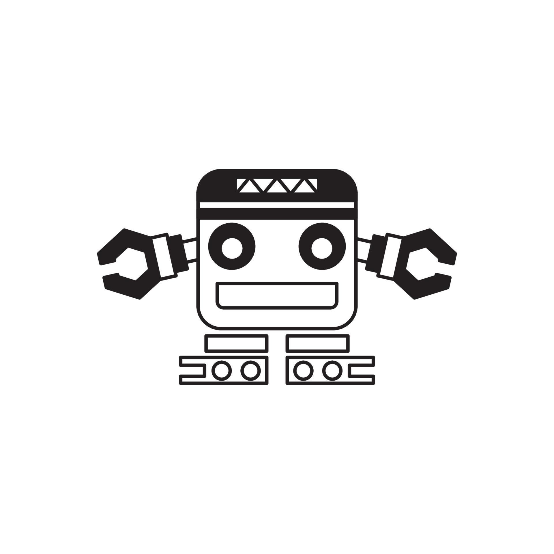 Robots outline vector icon. Thin line black robots icon, flat vector simple element illustration ...