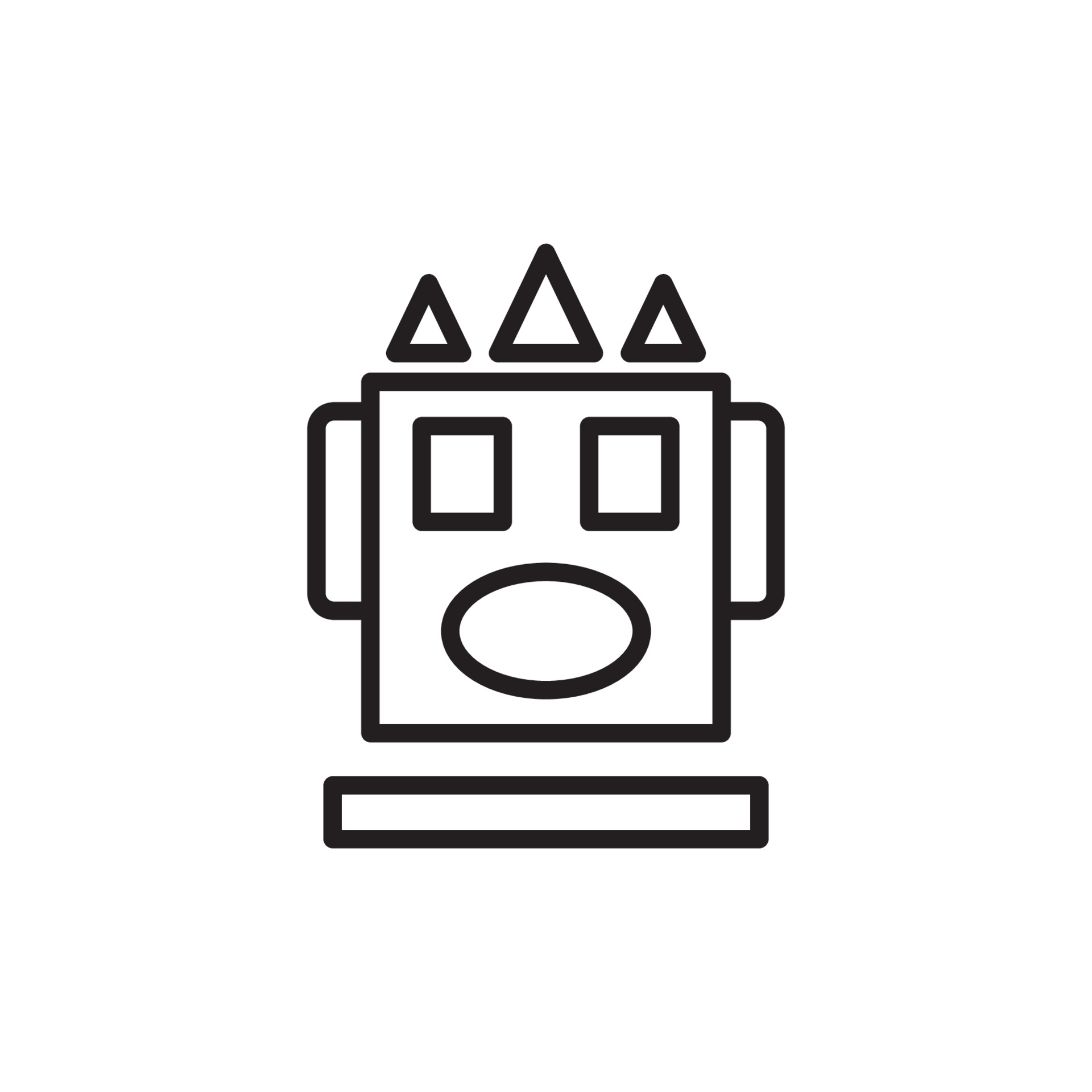 Robots Outline Vector Icon Thin Line Black Robots Icon Flat Vector Simple Element Illustration