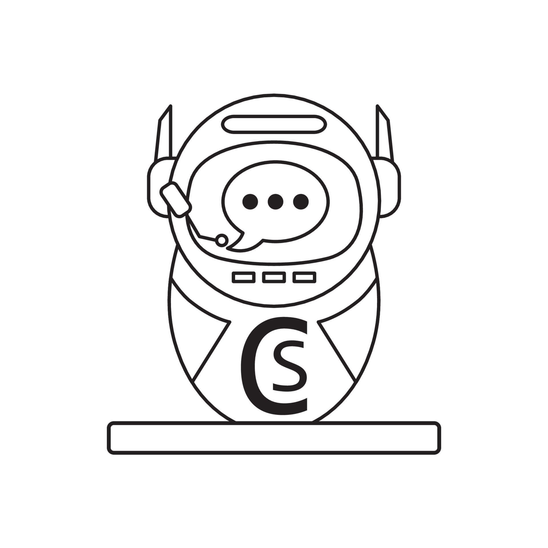 Robots Outline Vector Icon Thin Line Black Robots Icon Flat Vector Simple Element Illustration