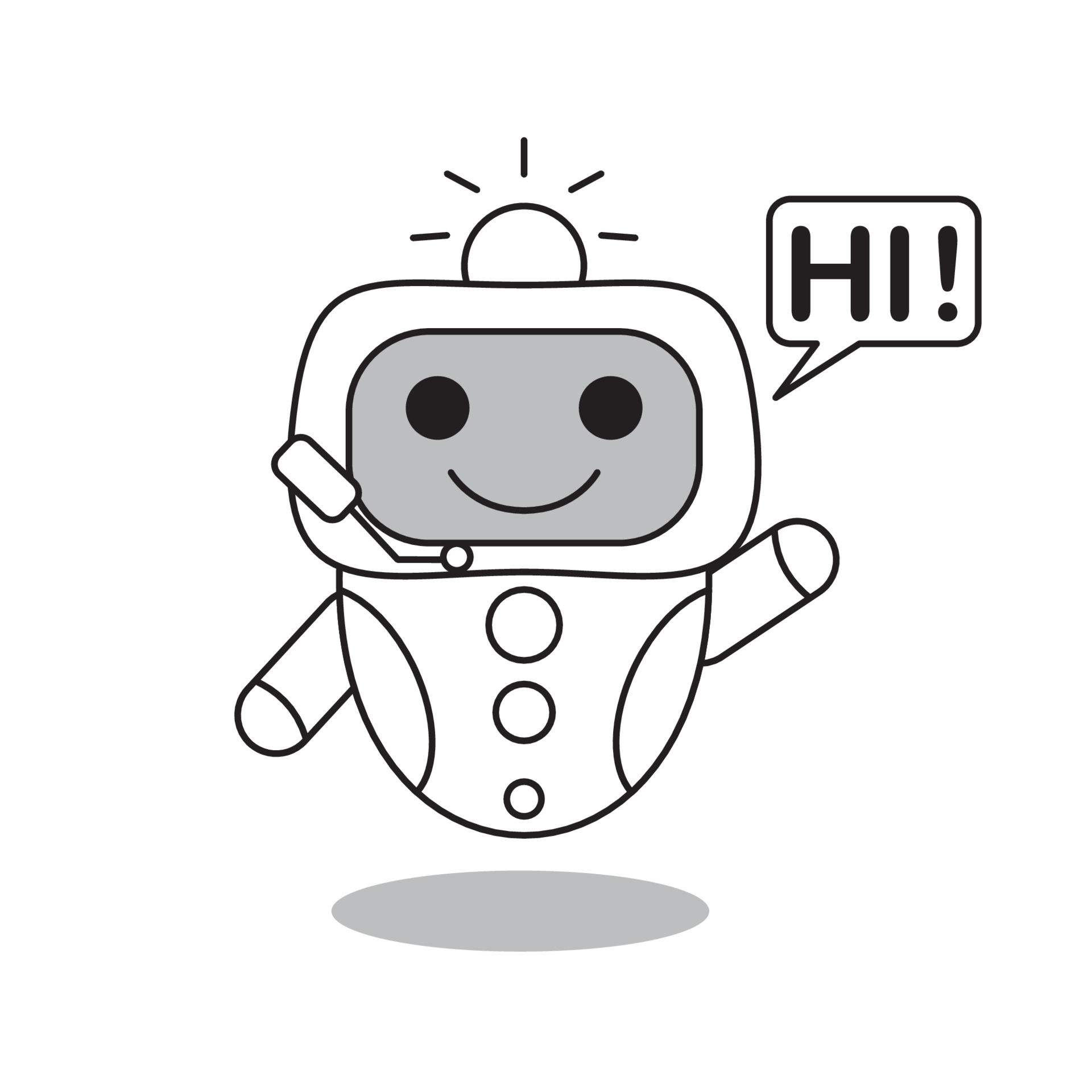 Robots Outline Vector Icon Thin Line Black Robots Icon Flat Vector Simple Element Illustration