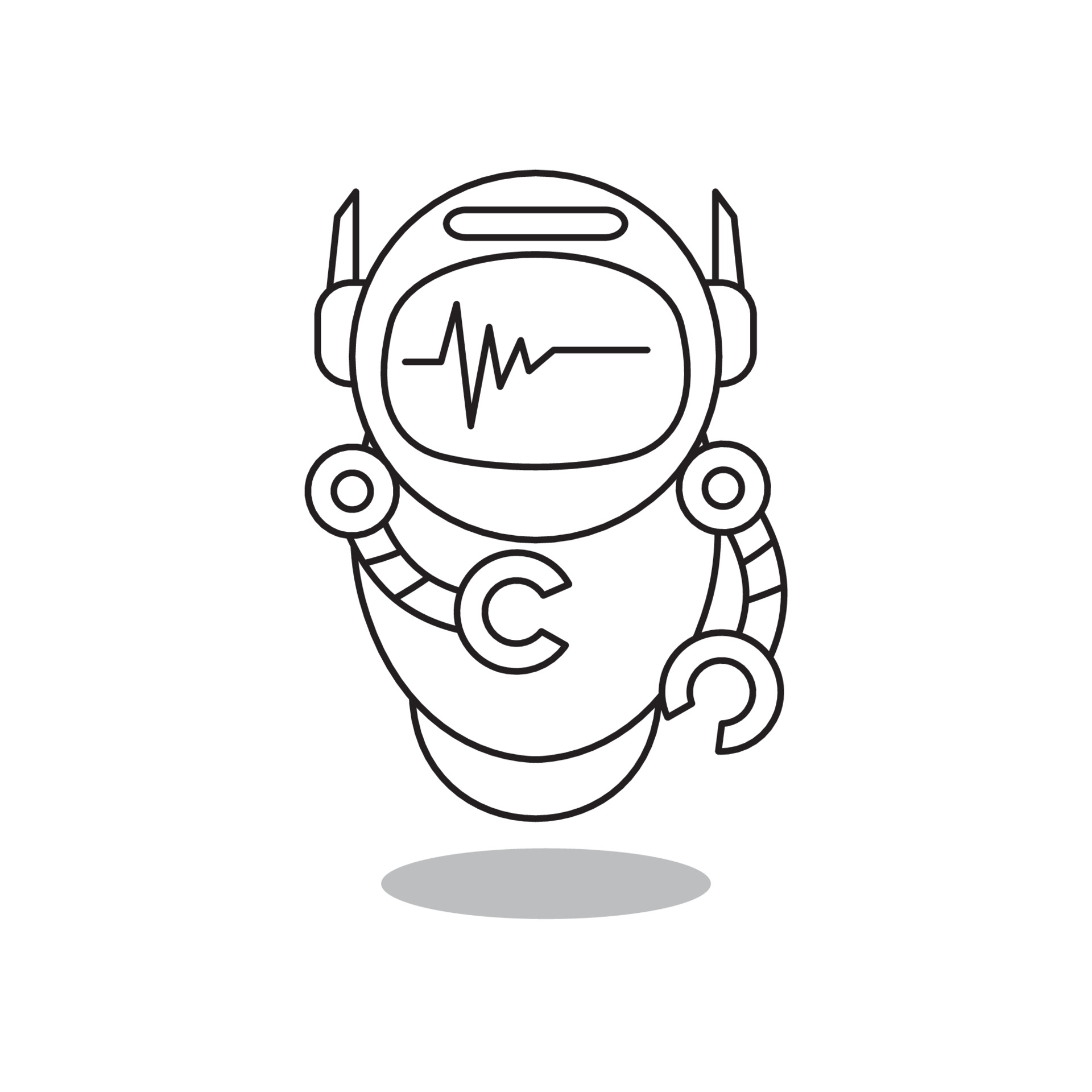 Robots outline vector icon. Thin line black robots icon, flat vector ... Robots outline vector icon. Thin line black robots icon, flat vector ...