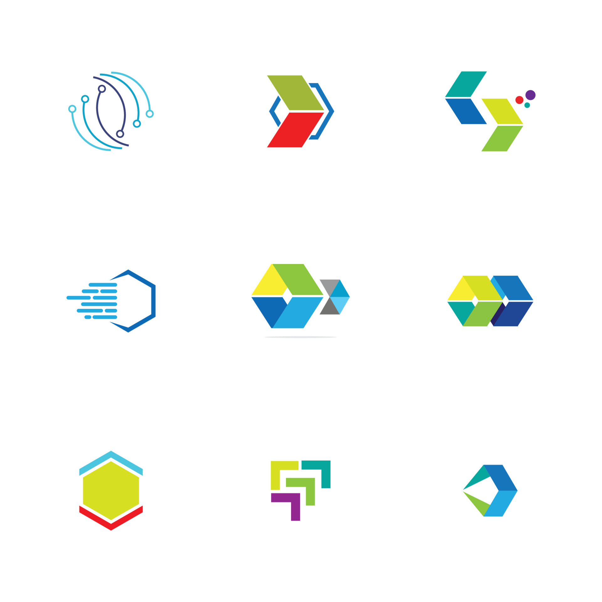 Modern logo concept design for fintech and digital finance technologies ...