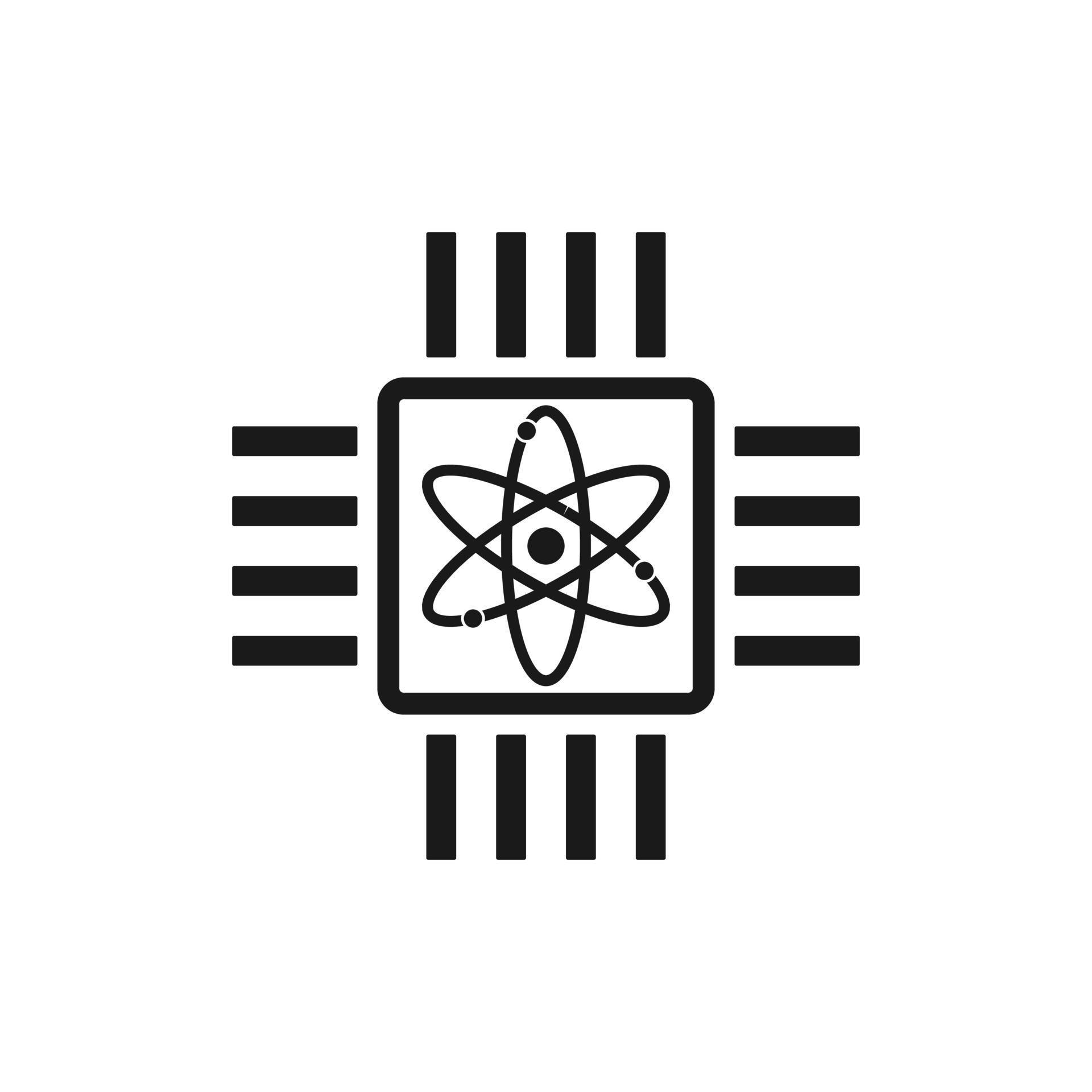 Quantum computing vector icon, cpu symbol. 3573155 Vector Art at Vecteezy