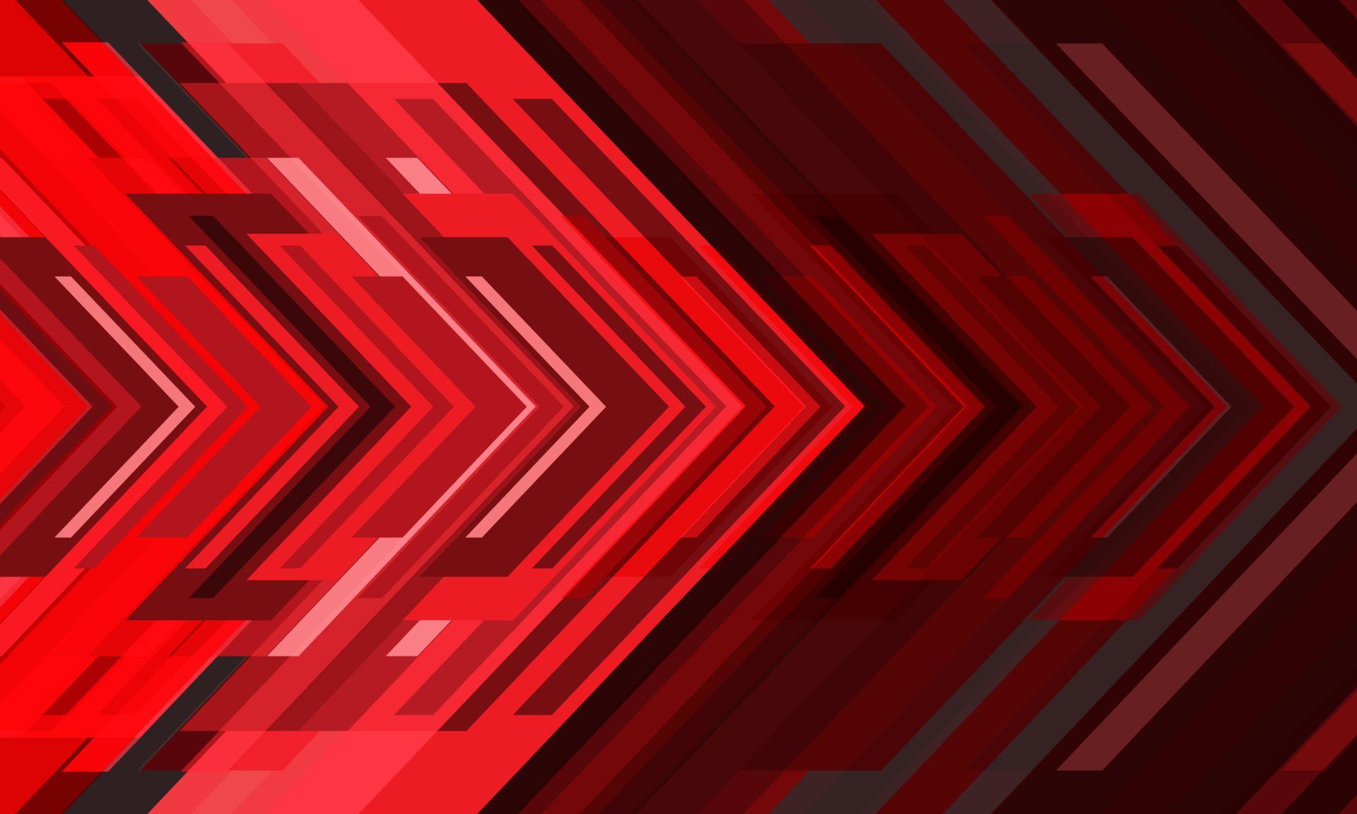 Abstract Red Arrow Light Geometric Direction Design Modern Futuristic Technology Creative