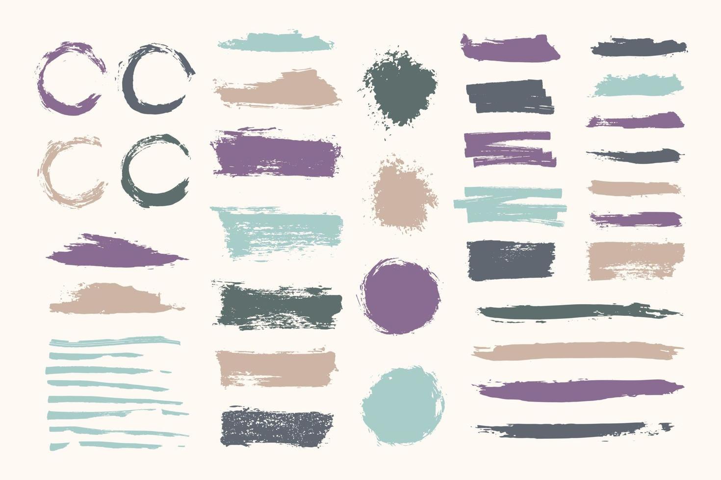 Set of hand drawn brush strokes 3589970 Vector Art at Vecteezy