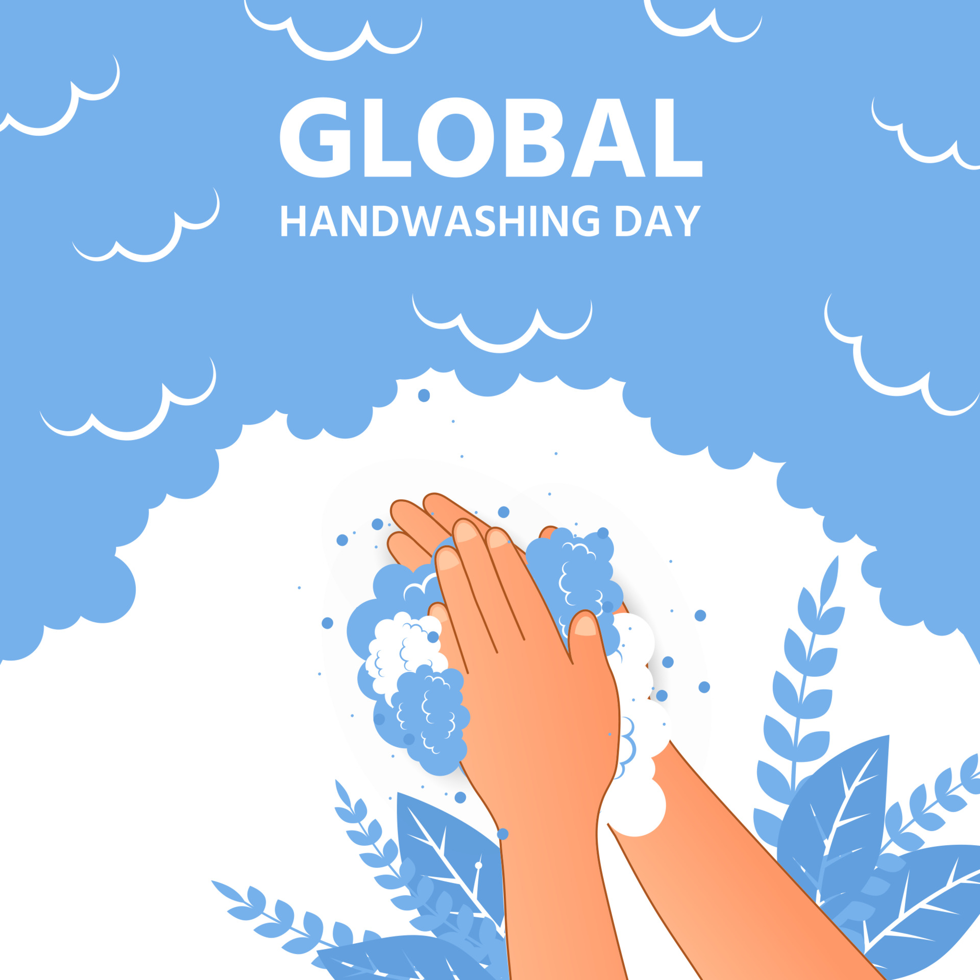World Hand Washing Day Full Of Soap Bubbles And Flowers Around 3599343 world-hand-washing-day-full-of-soap-bubbles-and-flowers-around-3599343