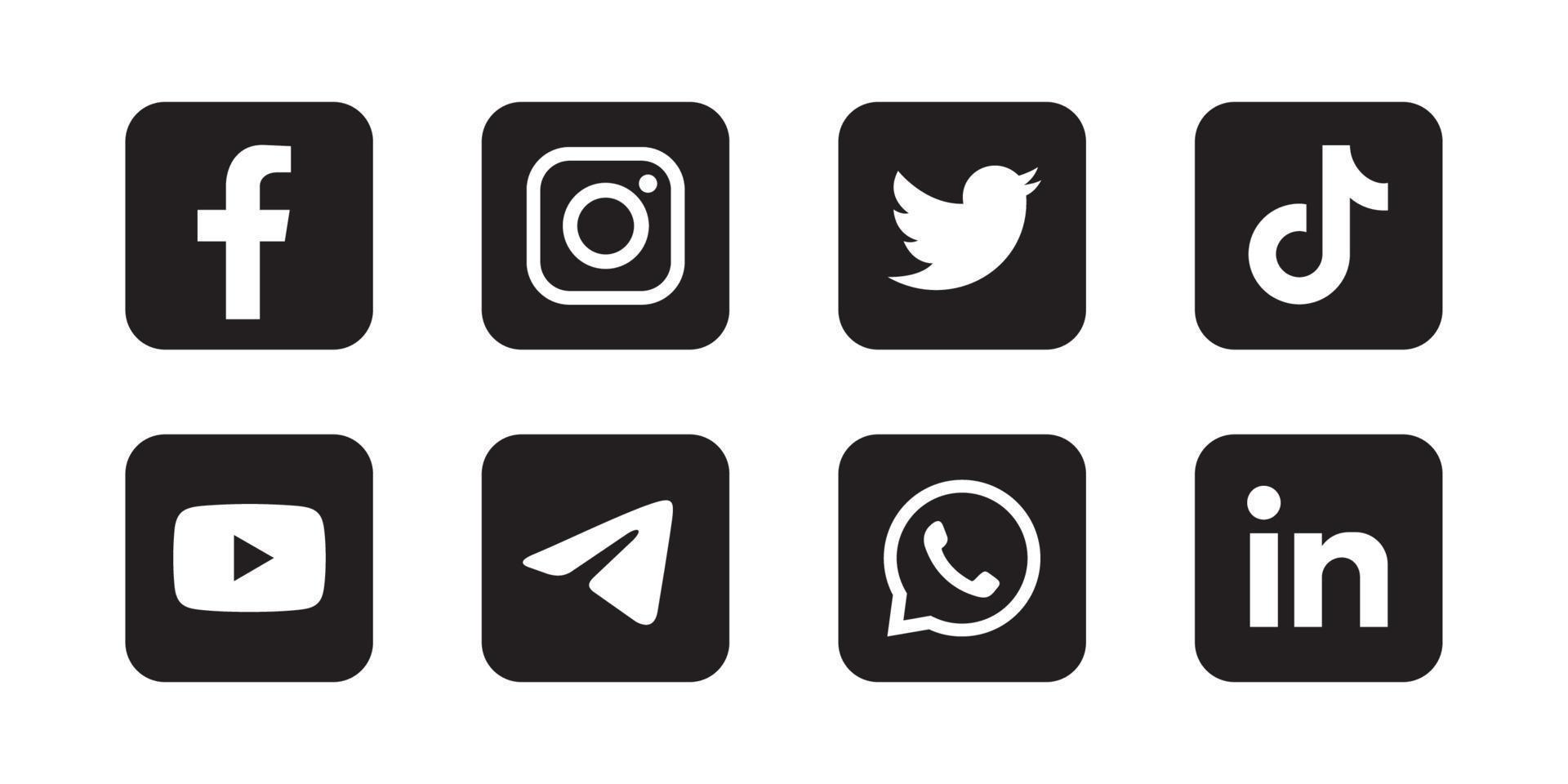 Social Media Icon Png Set Social Media Icon Png Set
