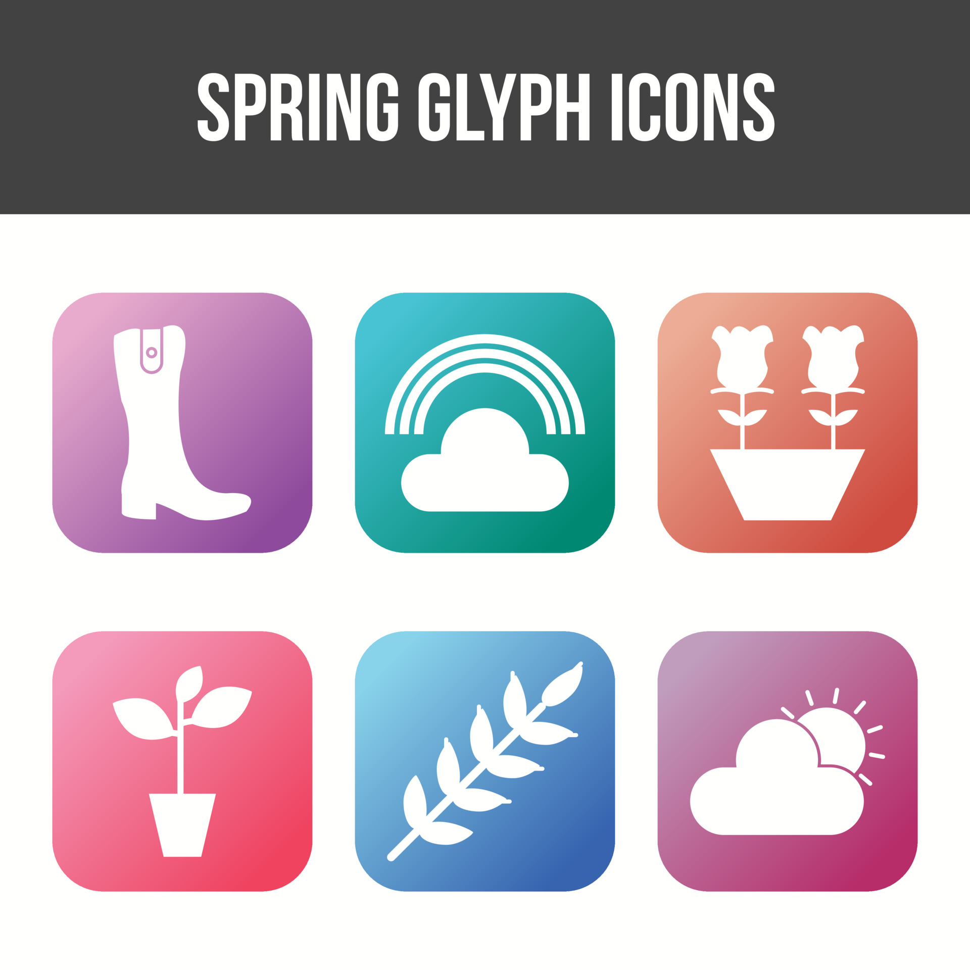 Unique Spring Vector Icon Set 3605643 Vector Art at Vecteezy