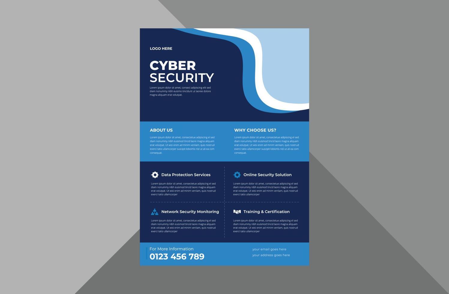 Cyber Security Flyer Design Template Cyber Security Protection Poster Cyber Security Flyer Design Template Cyber Security Protection Poster