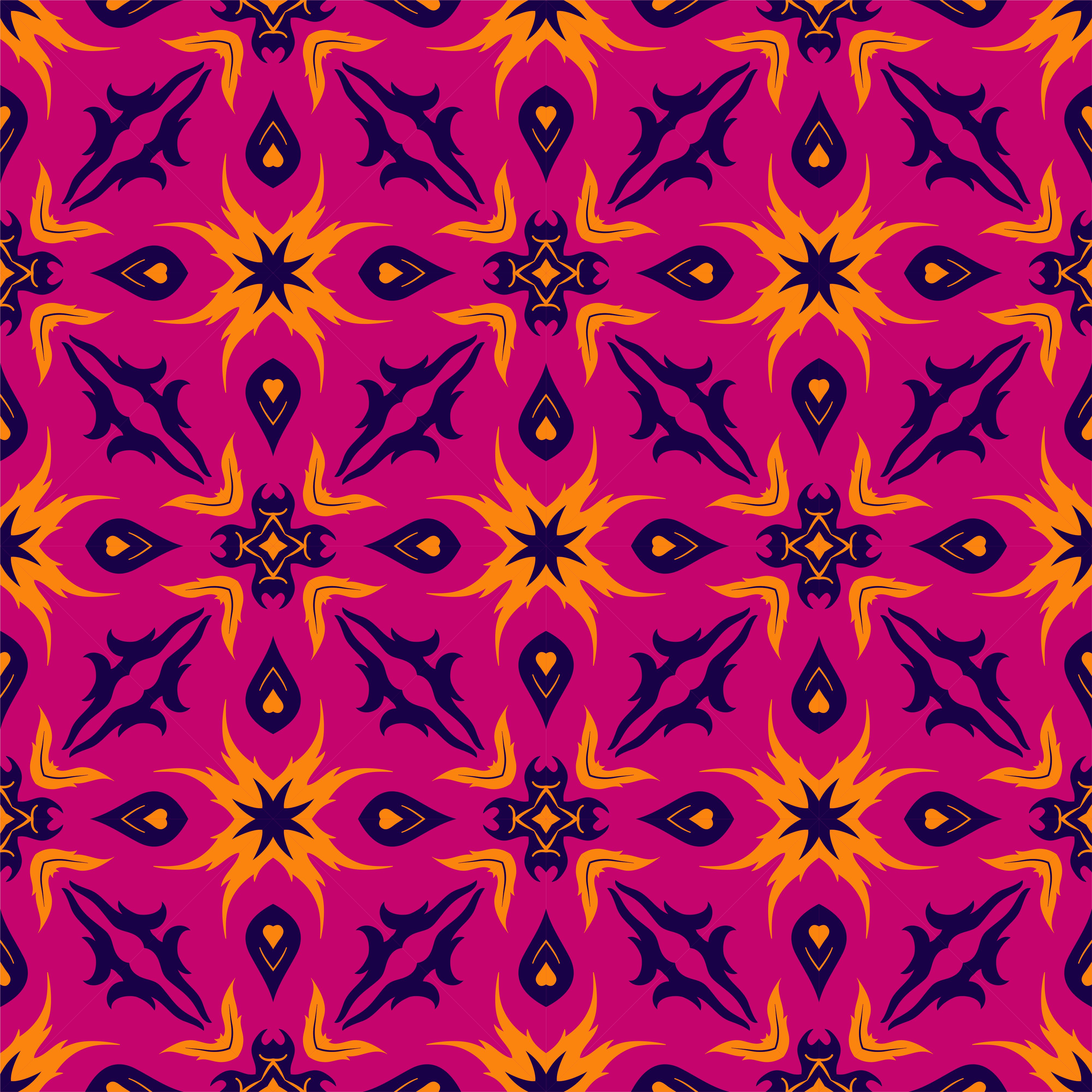 Three colors pattern ornament shape. Simple seamless abstract ...