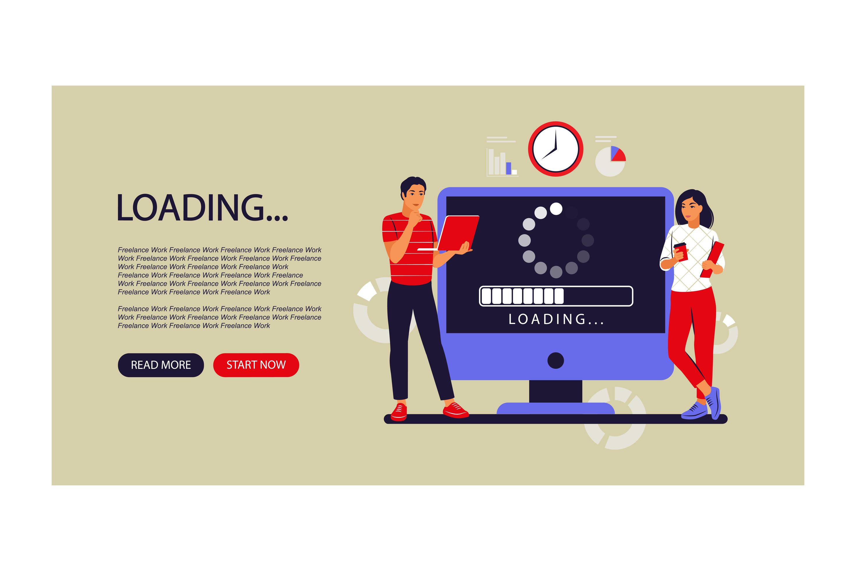 Update Concept Programmers Upgrading Operation System Of Computer Landing Page Vector