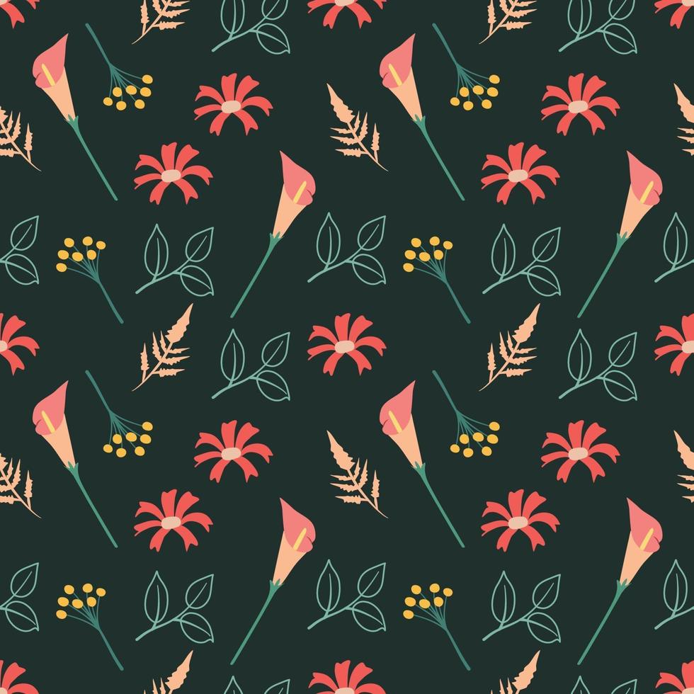 Floral Repeating Pattern Background 3626567 Vector Art at Vecteezy