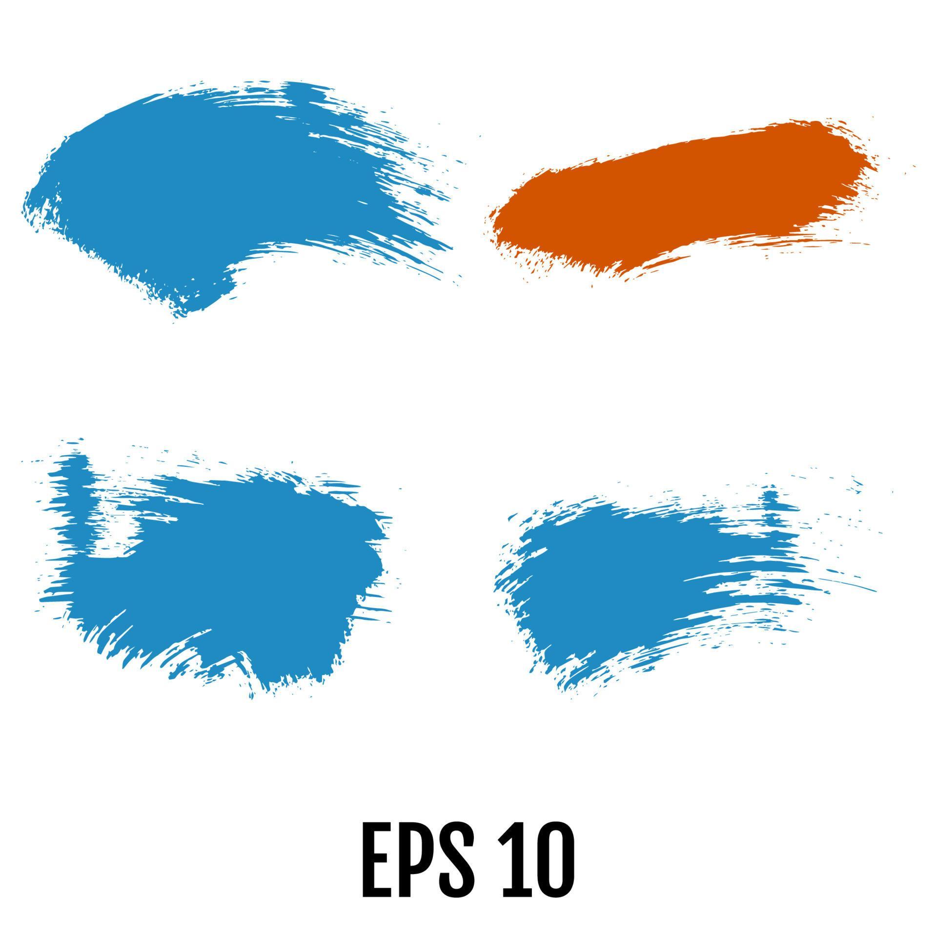 Grunge brush stroke set. Vector 3638982 Vector Art at Vecteezy