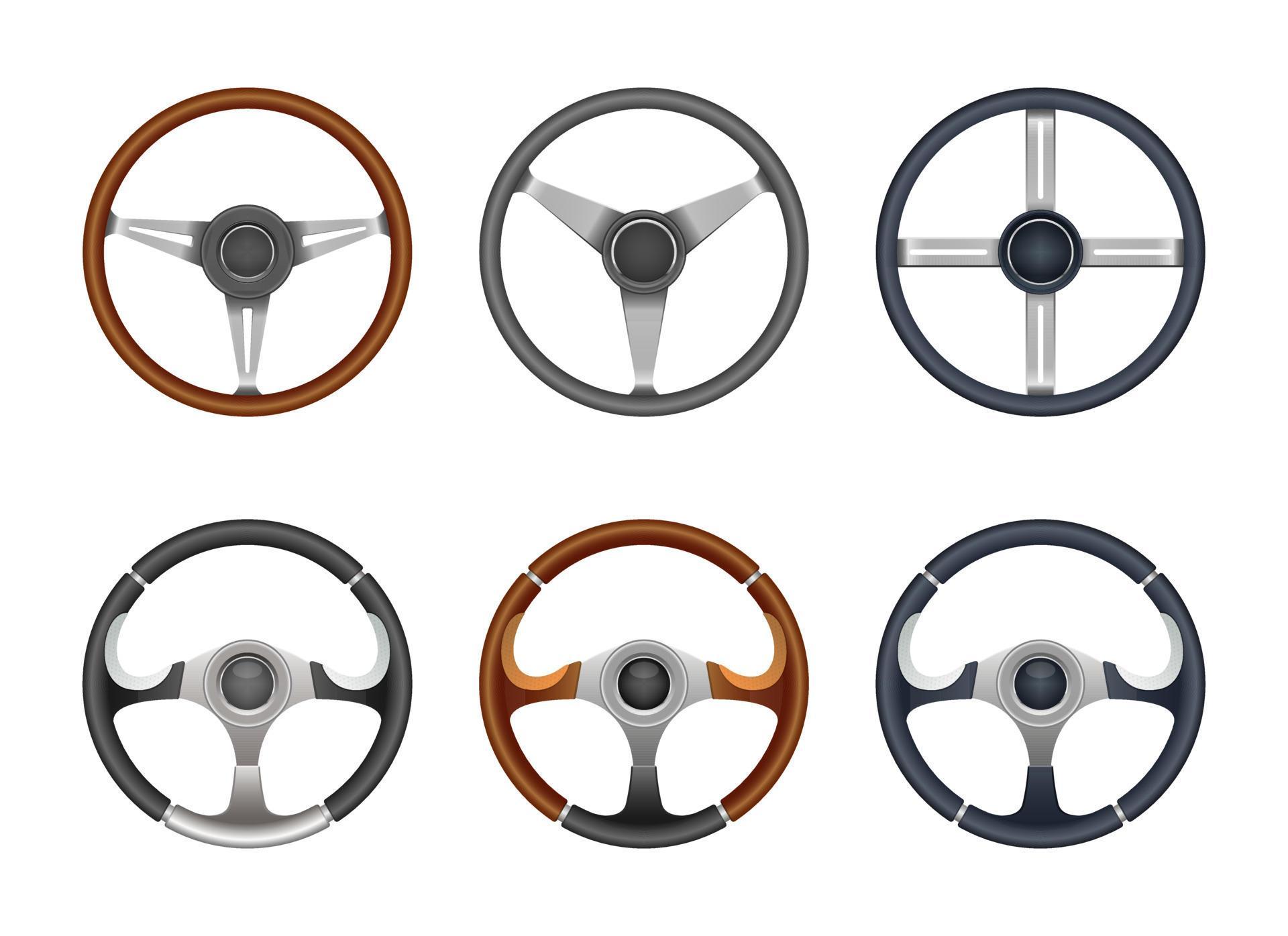 Steering wheel vector design illustration isolated on white background ...