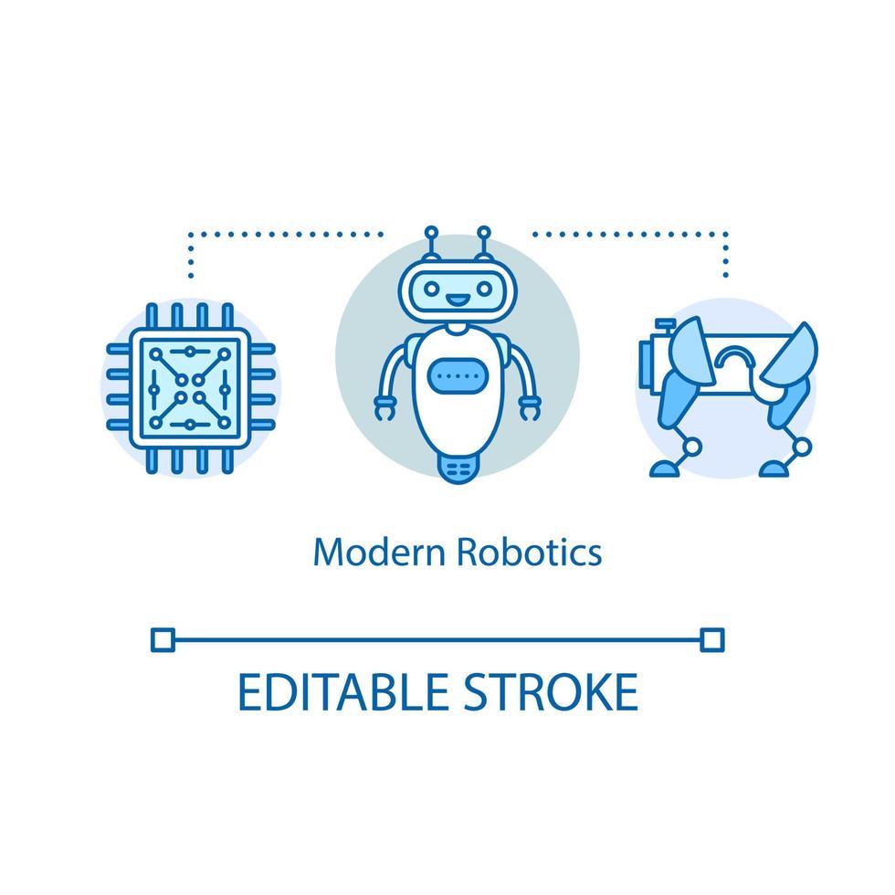 Modern robotics concept icon 3640148 Vector Art at Vecteezy