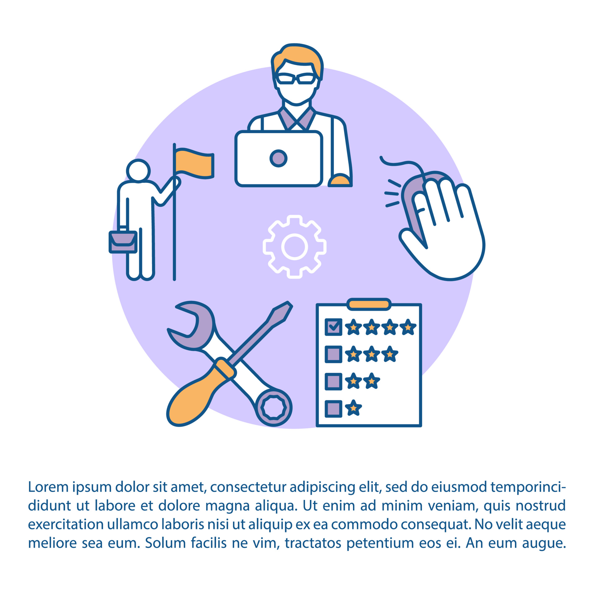 Software Testing Roles Article Page Vector Template 3640230 Vector Art