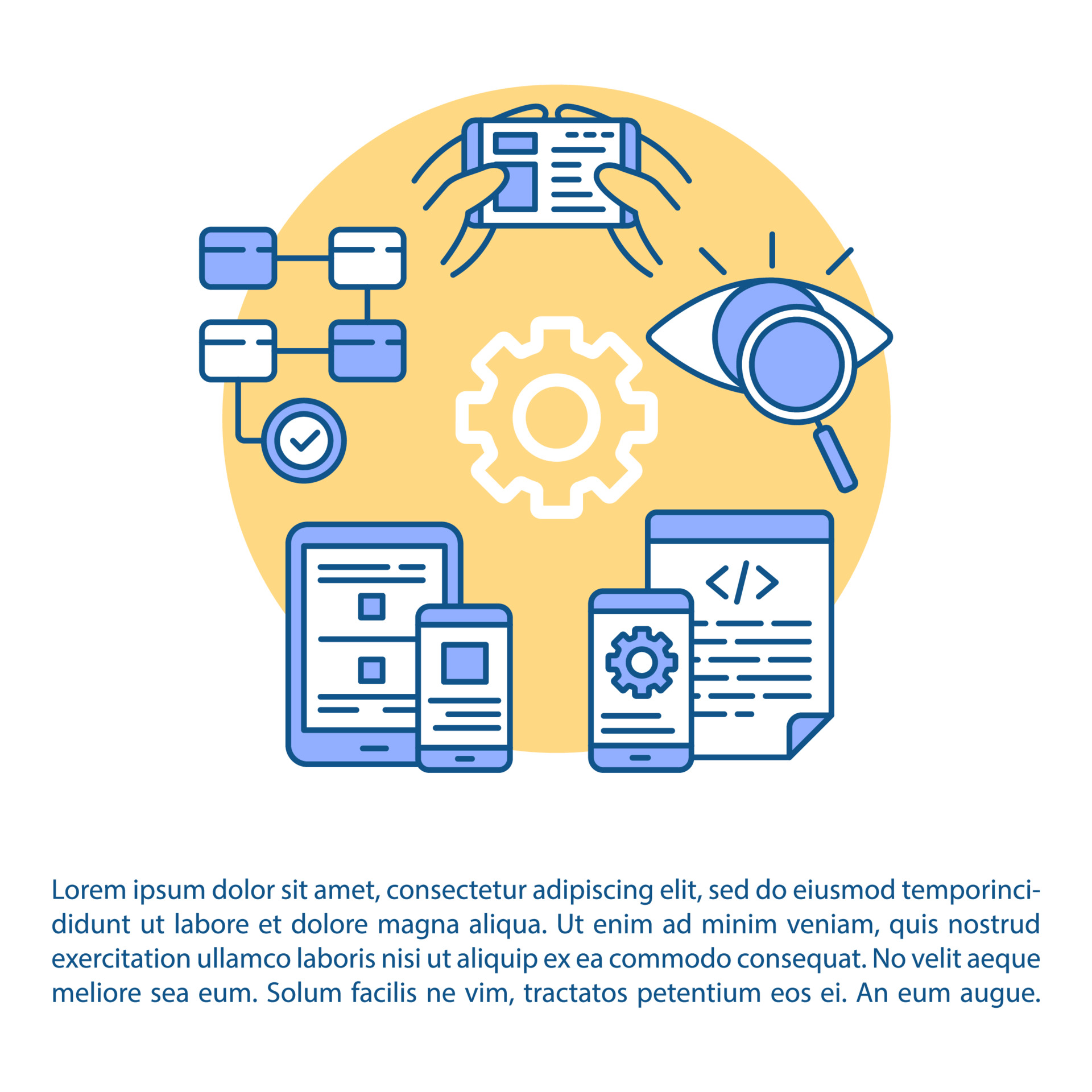 Software Testing Article Page Vector Template 3640233 Vector Art At