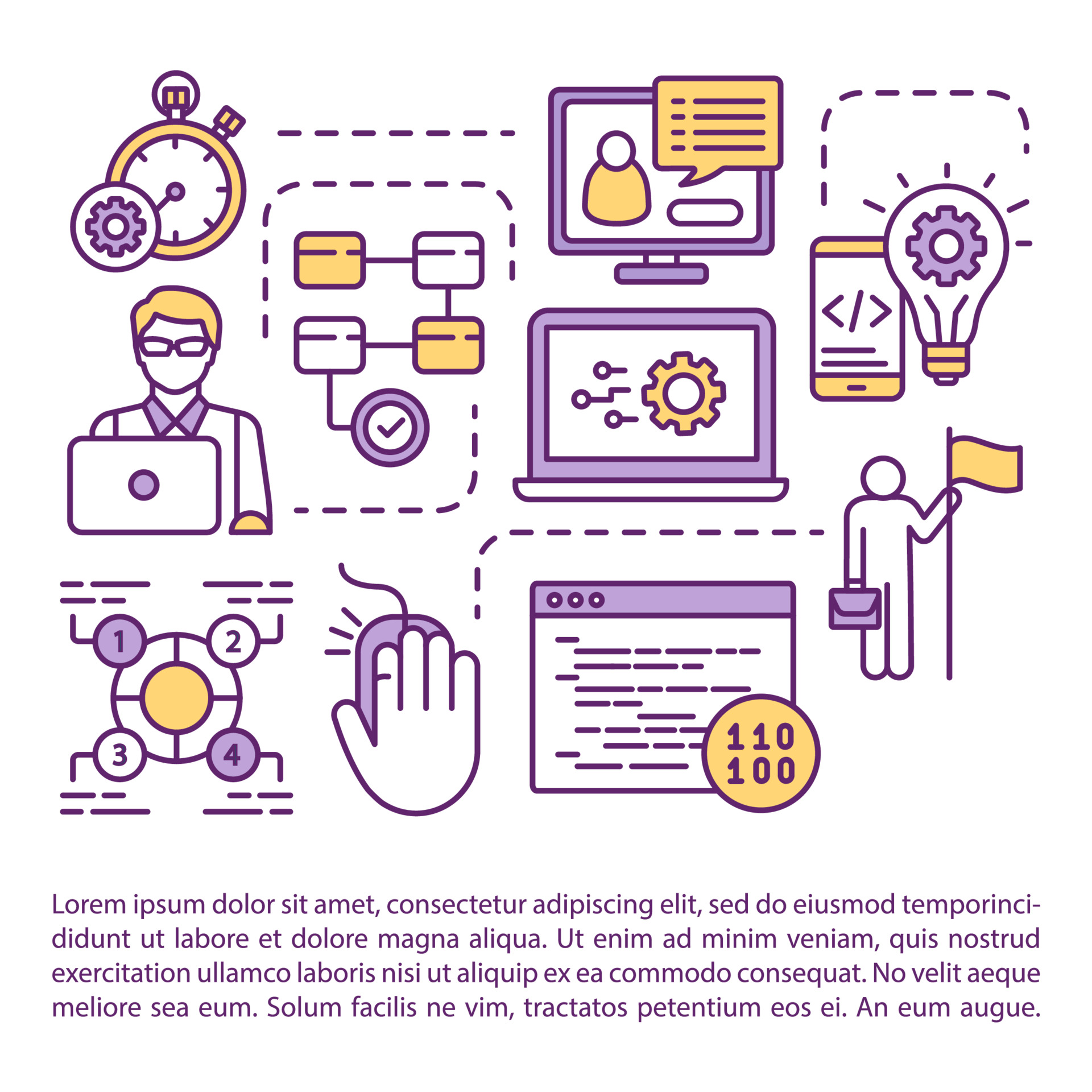 Software Testing Roles Article Page Vector Template 3640237 Vector Art