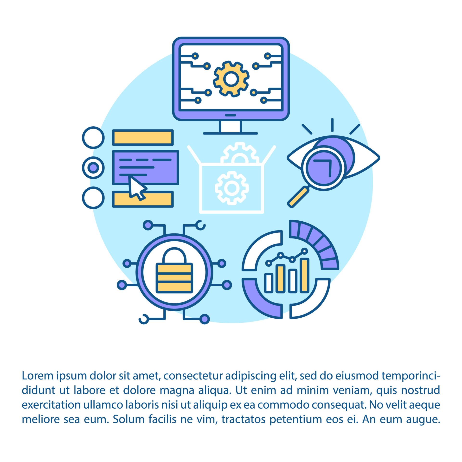 Software Testing Article Page Vector Template 3640241 Vector Art At