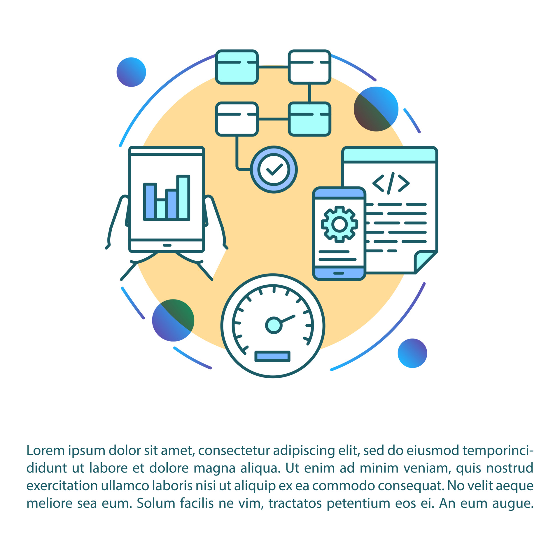 Software Testing Article Page Vector Template 3640242 Vector Art At