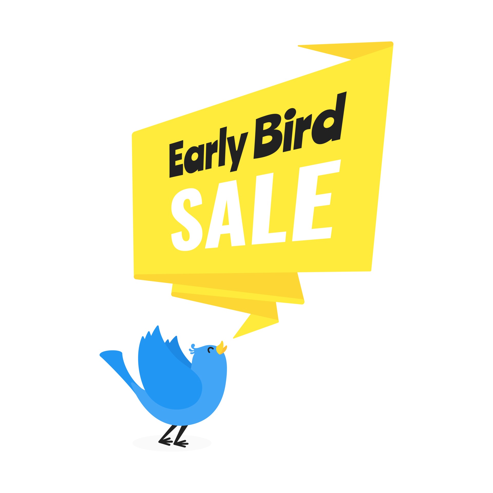 Early Bird Special Offer Discount Sale Event Banner Flat Style Design