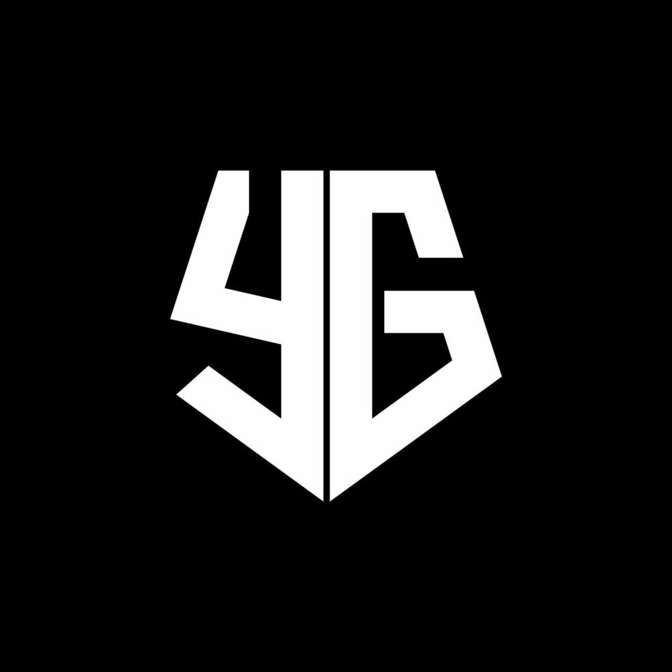 YG logo monogram with pentagon shape style design template 3651010 Vector Art at Vecteezy