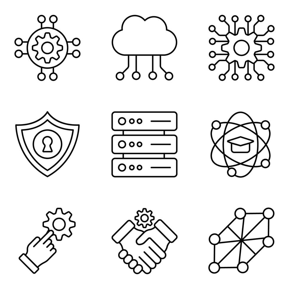 Machine Learning Line Icons Set 3653411 Vector Art at Vecteezy Machine Learning Line Icons Set 3653411 Vector Art at Vecteezy