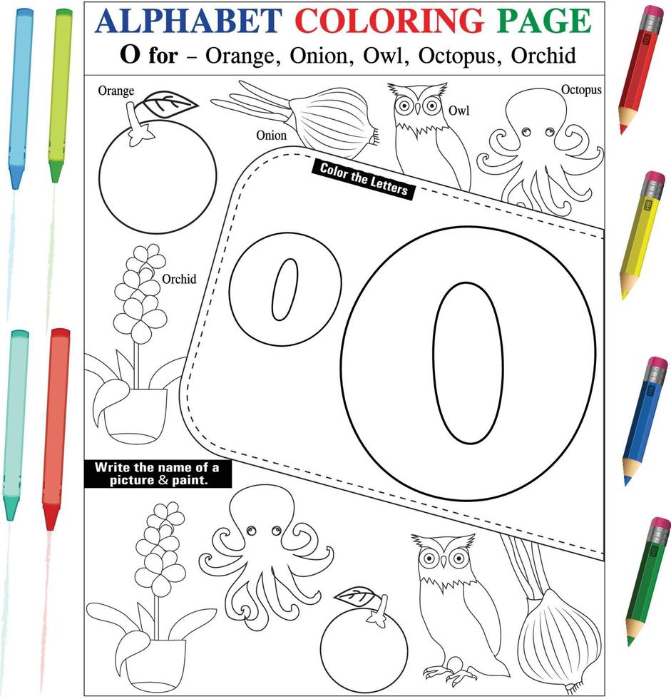 paginas para colorear de letras 3657595 Vector en Vecteezy