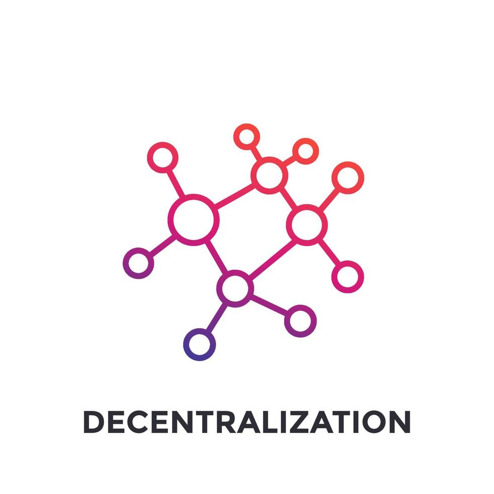 Decentralization Vector Symbol Isolated On White 3658564 Vector Art At Vecteezy