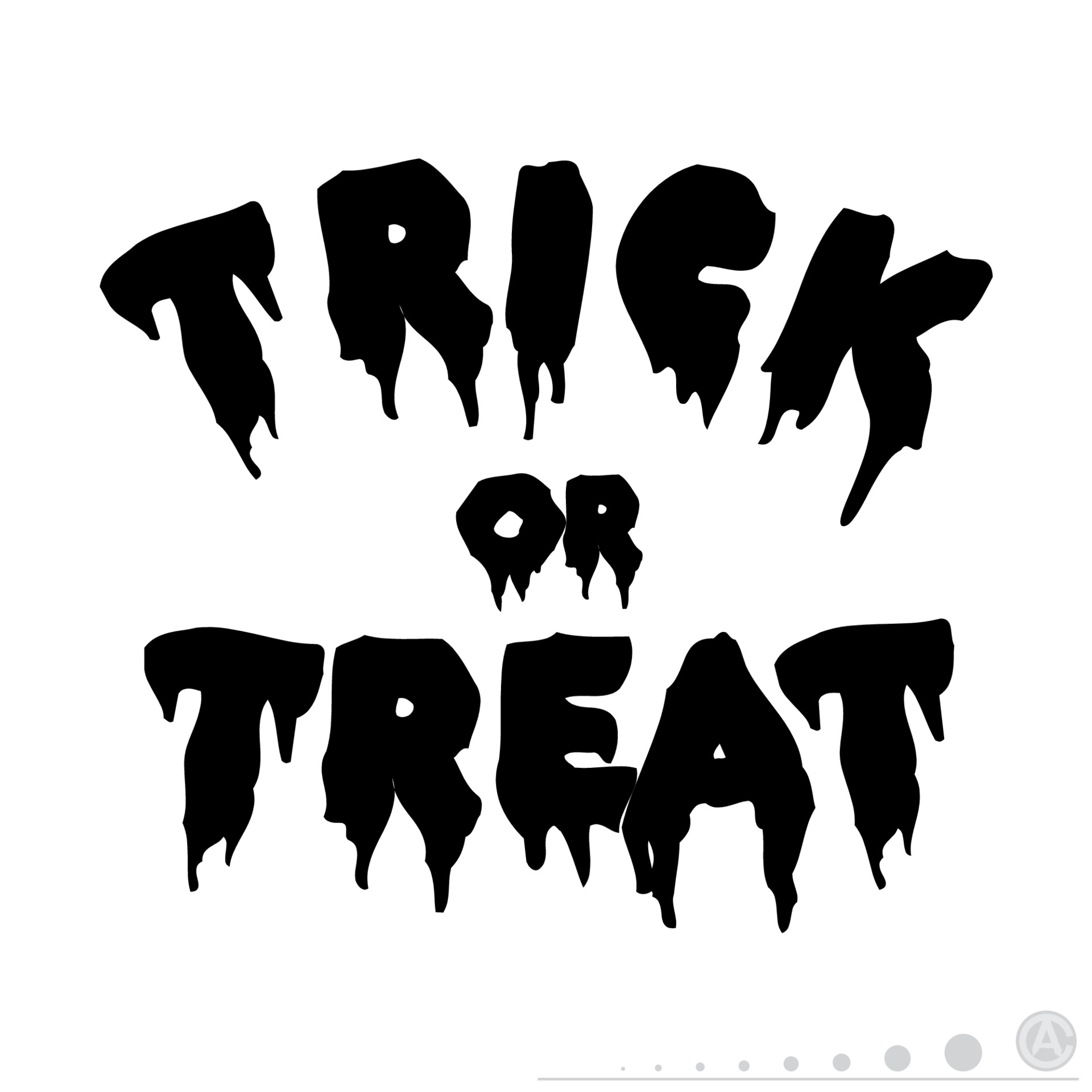 Icon vector graphic of trick or treat. Icon in black and white style ... Icon vector graphic of trick or treat. Icon in black and white style ...