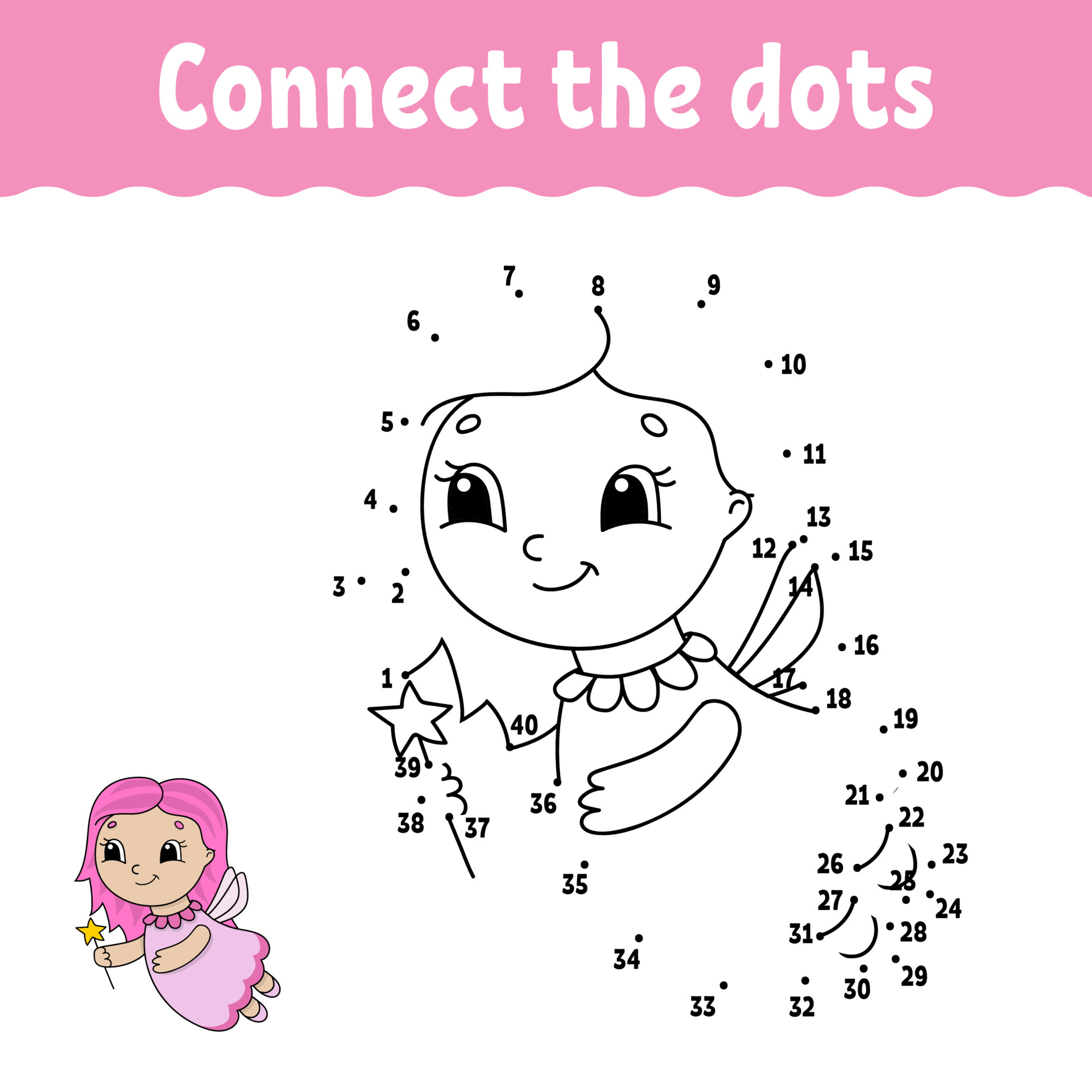 Dot to dot. Draw a line. Handwriting practice. Learning numbers for ...