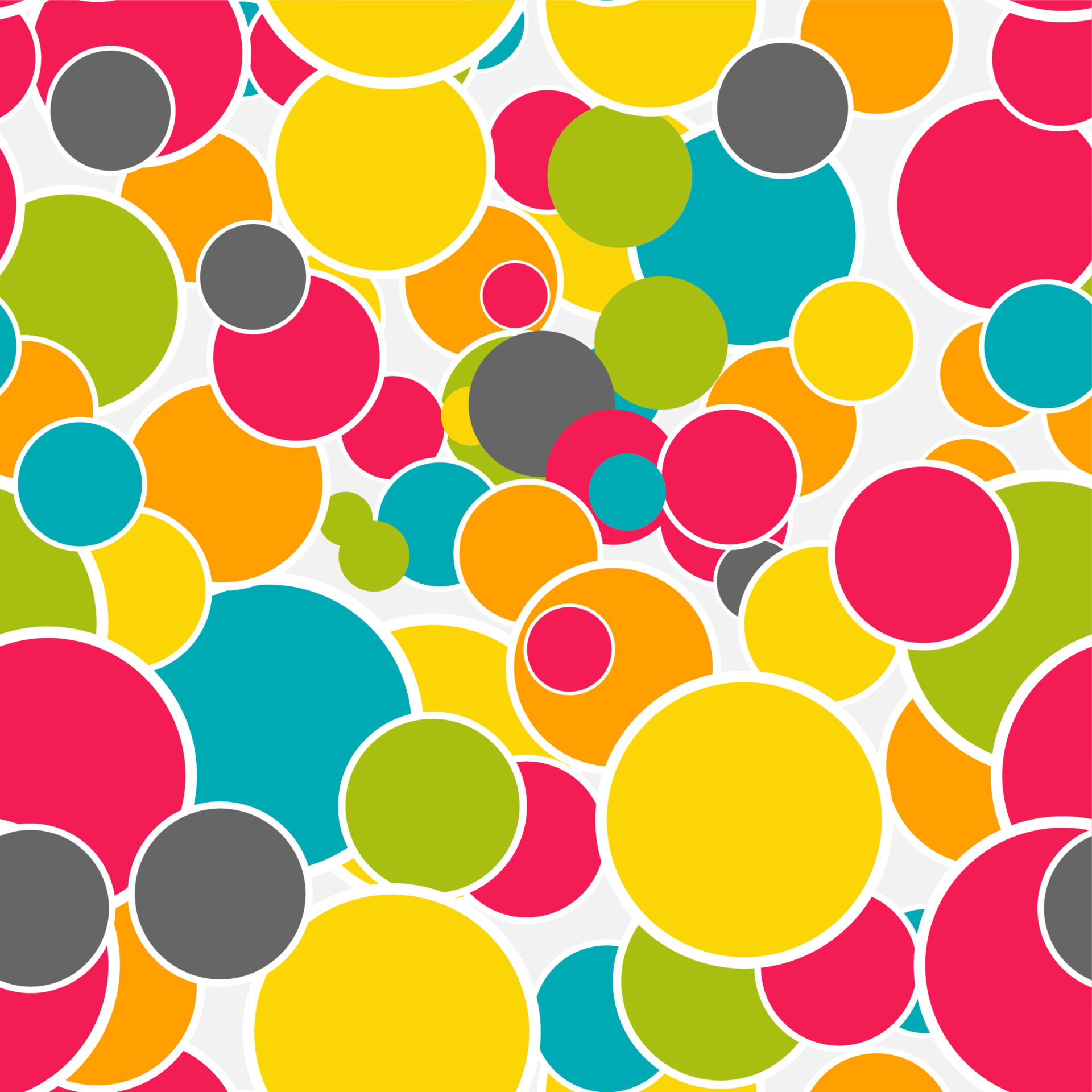 Abstract Glossy Circle Seamless Pattern Background Vector Illustration ...