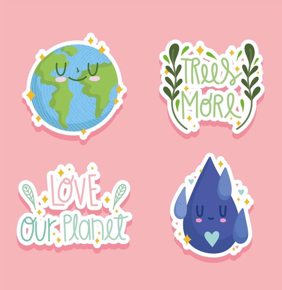 save the planet set 3677131 Vector Art at Vecteezy