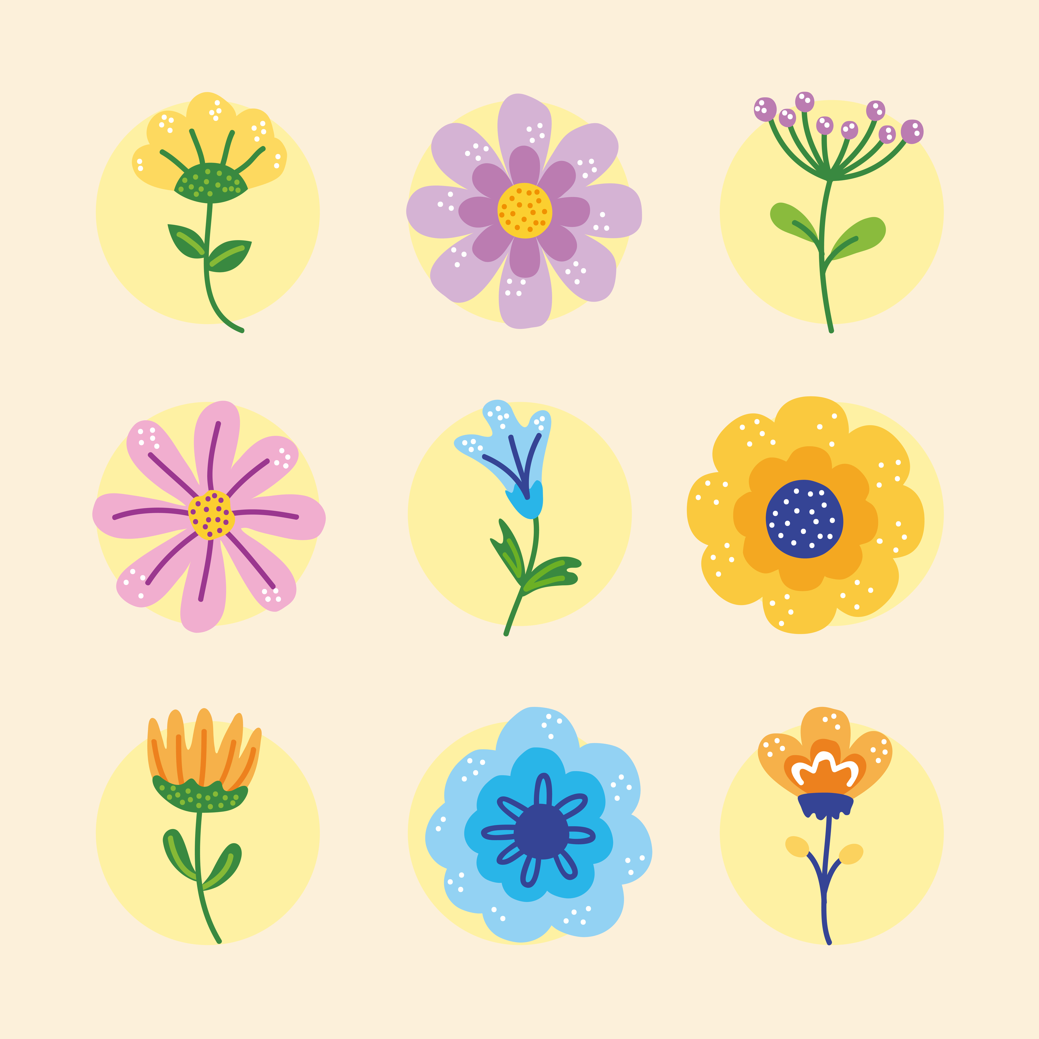 spring season flowers 3688983 Vector Art at Vecteezy