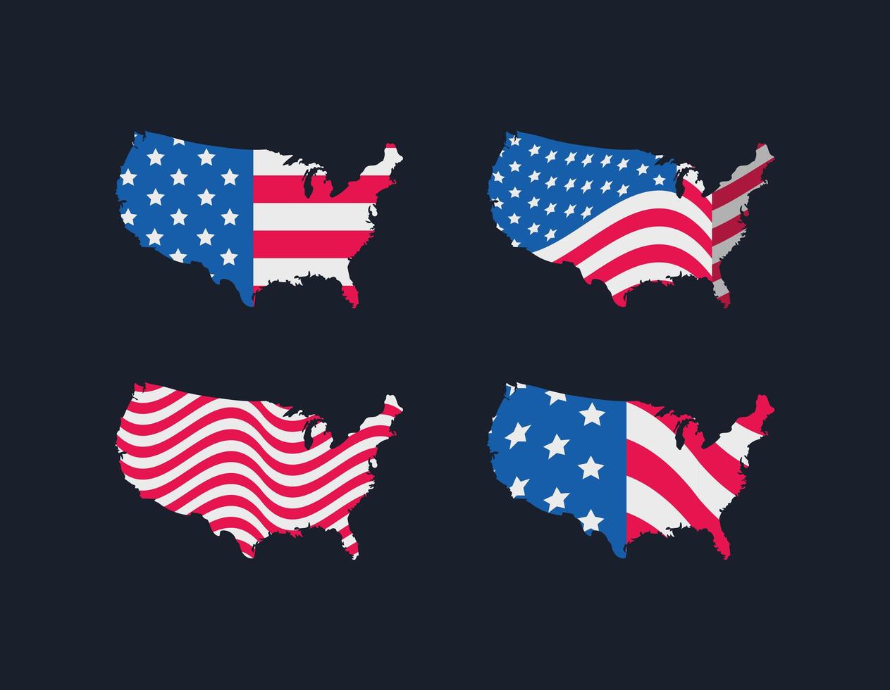 usa map pack 3701303 Vector Art at Vecteezy