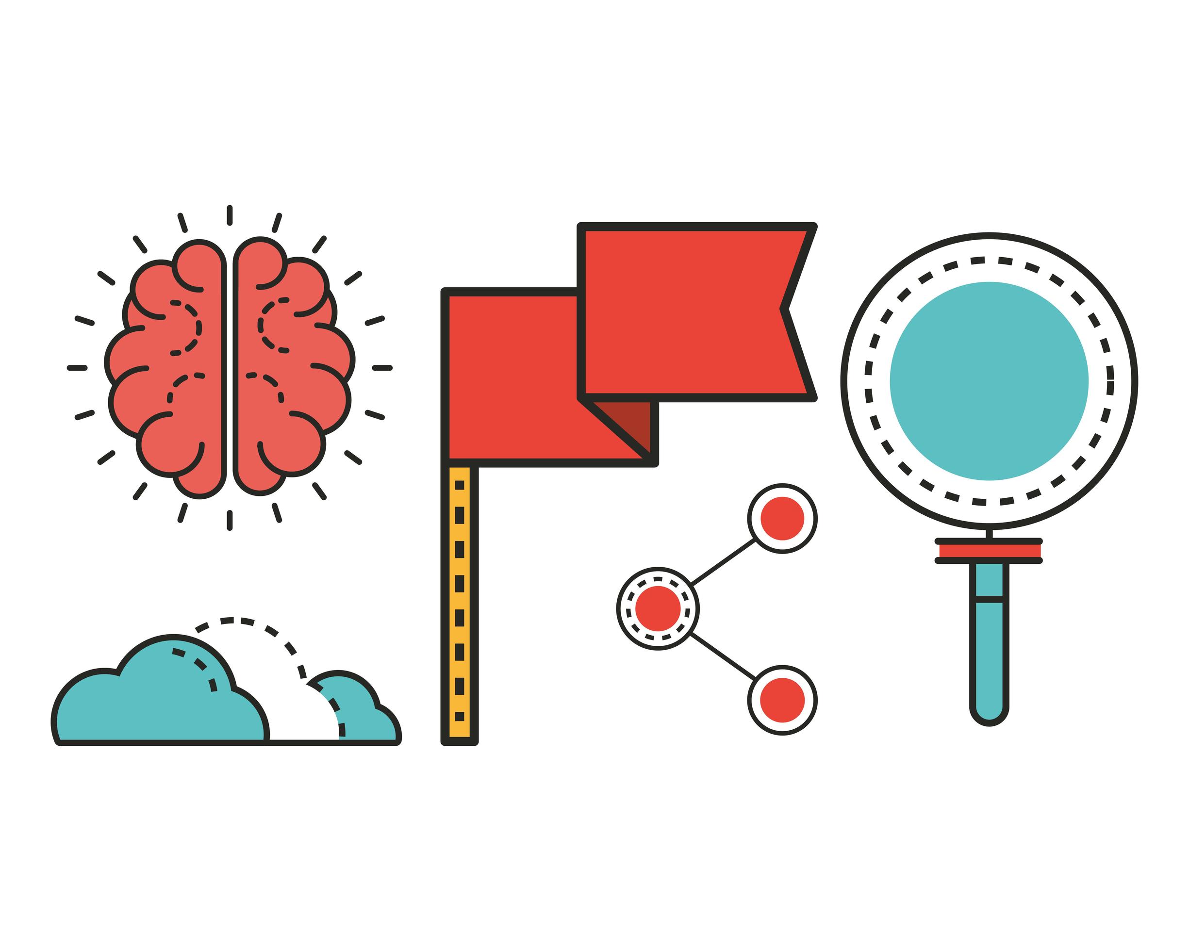 creativity knowledge set 3702645 Vector Art at Vecteezy