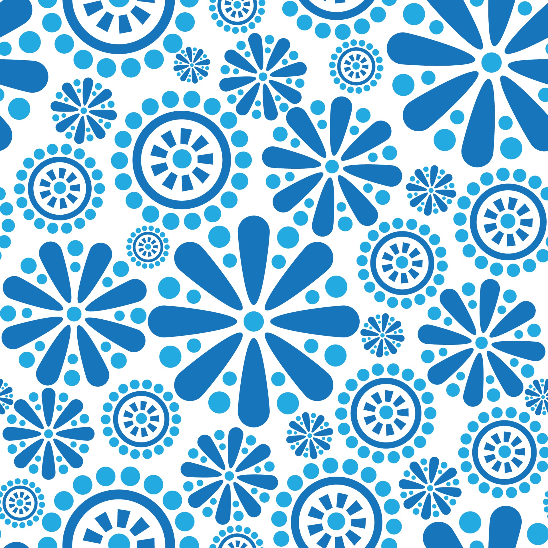 Snowflake seamless pattern Winter holiday floral background flower ...